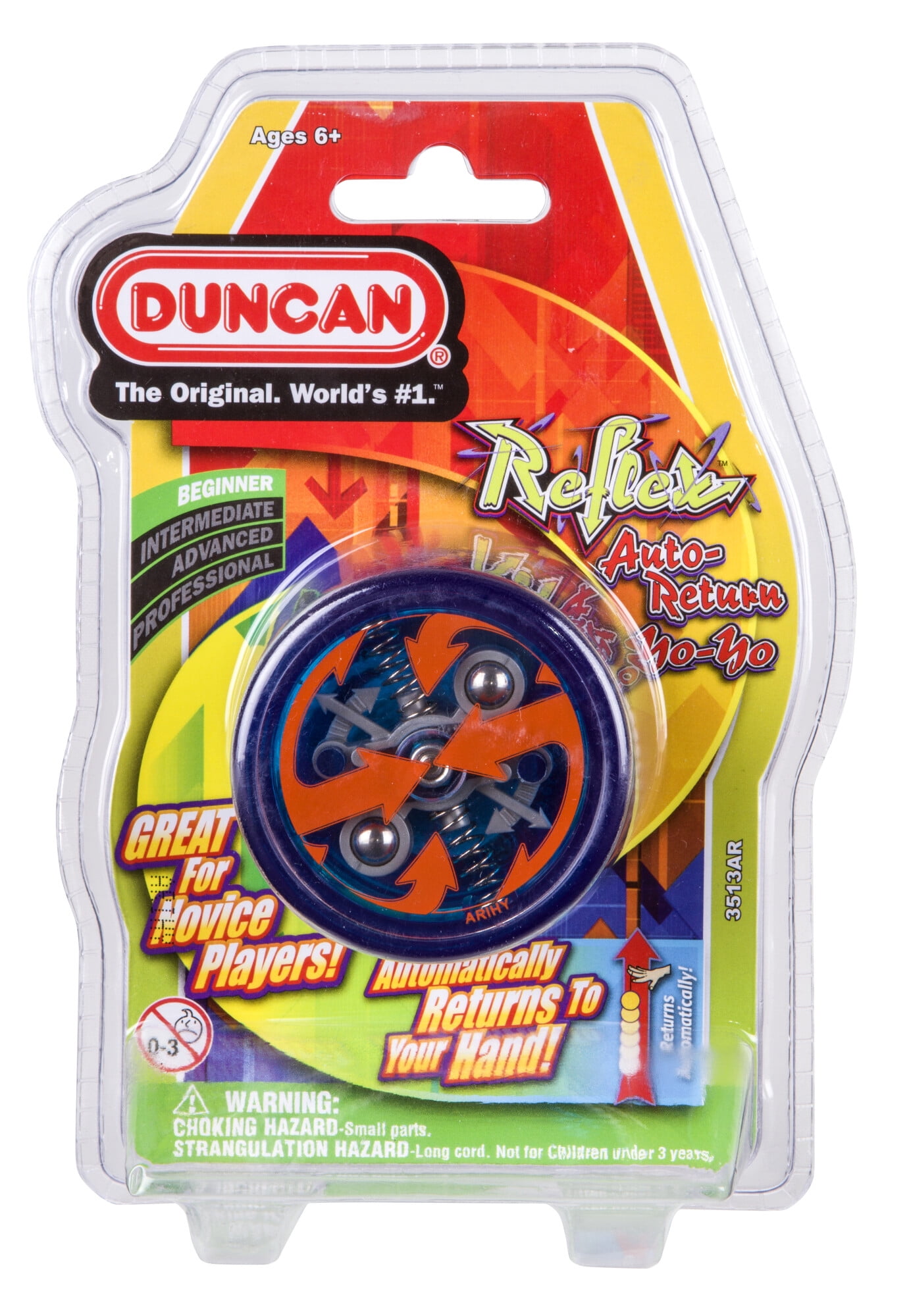 Duncan Toys Reflex Auto Return Yo-Yo, Beginner String Trick Yo-Yo ...