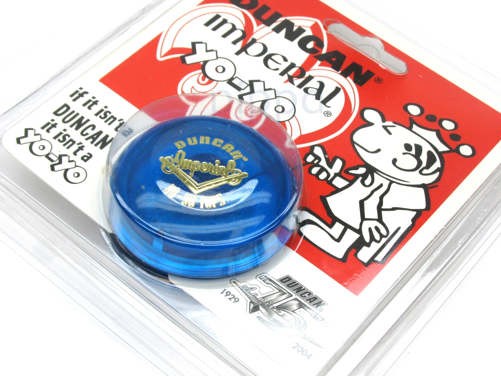 Duncan Vintage Replica Imperial Plastic YoYo - Transparent Blue #3611VA ...
