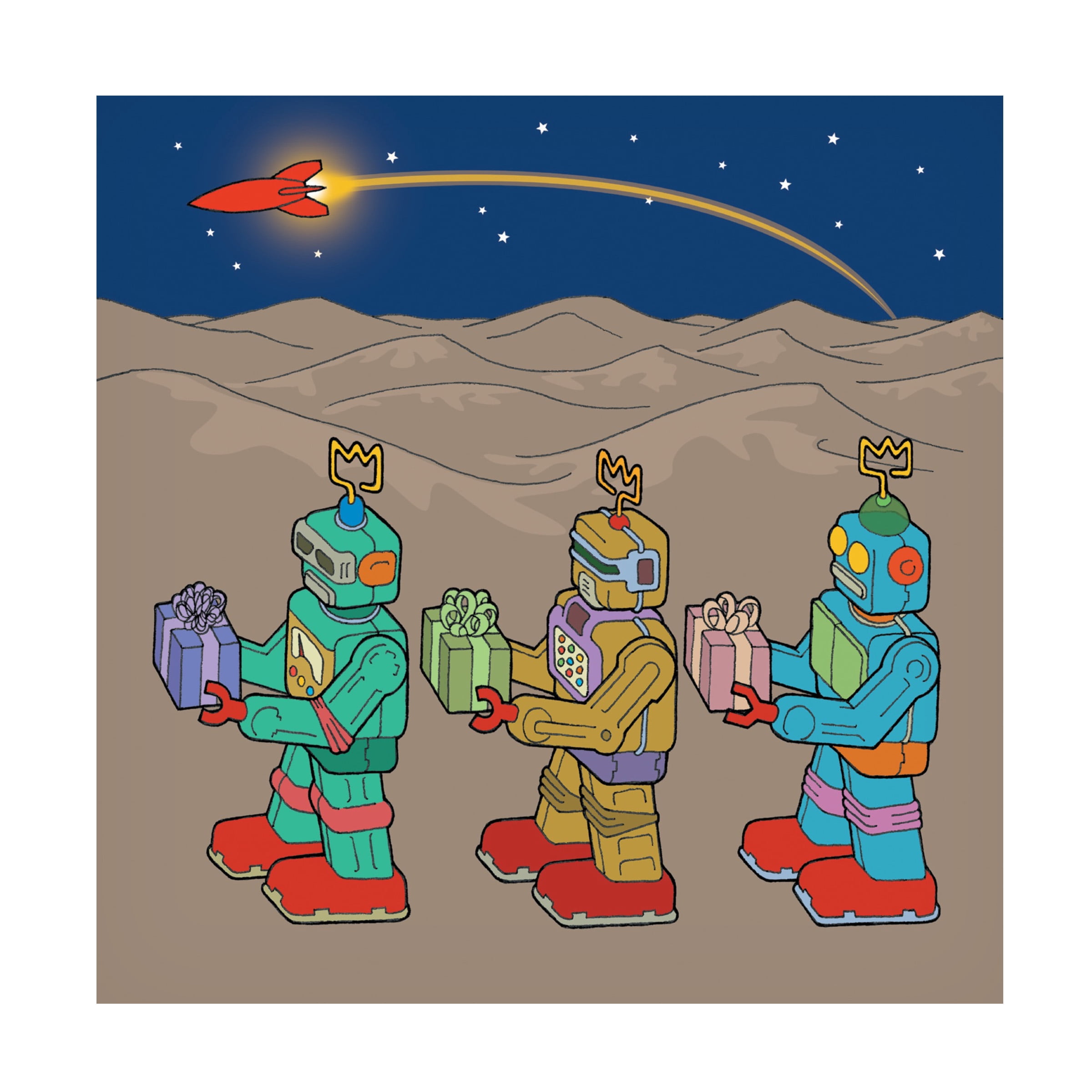 Duncan Wilson 'Wise Bots' Canvas Art - Walmart.com