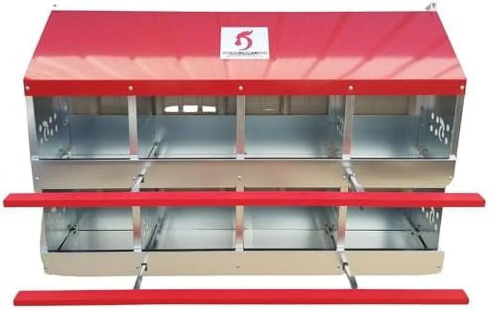 Duncan's Chicken Nesting Boxes - 8 Hole Metal Poultry Nest Box Wall ...