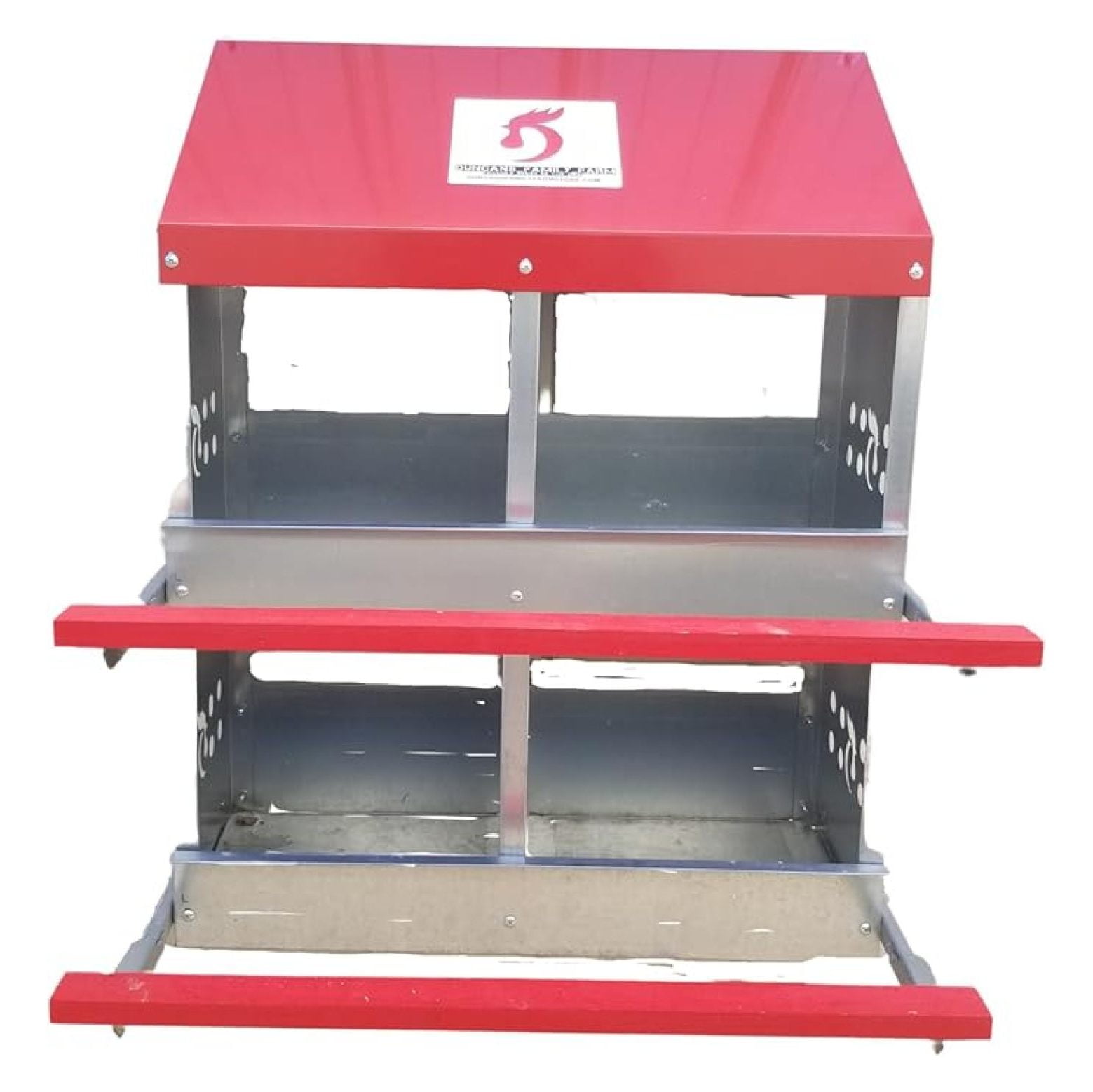 Duncan's Nesting Boxes - 4 Hole Metal Poultry Nest Box for Chickens ...