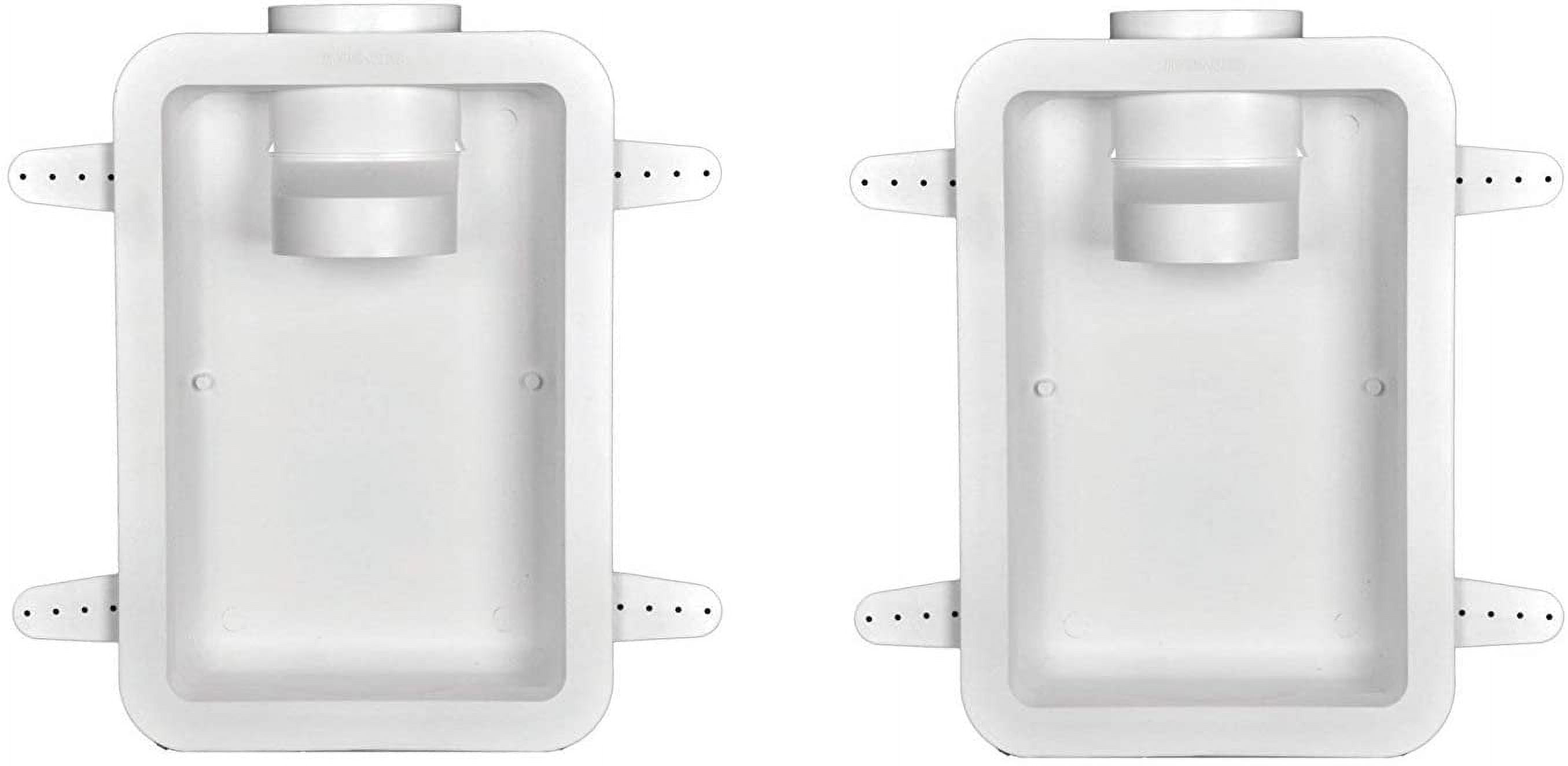 Dundas Jafine DRB4XZW Recessed Dryer Vent Box, 4", White Pack of 2 ...