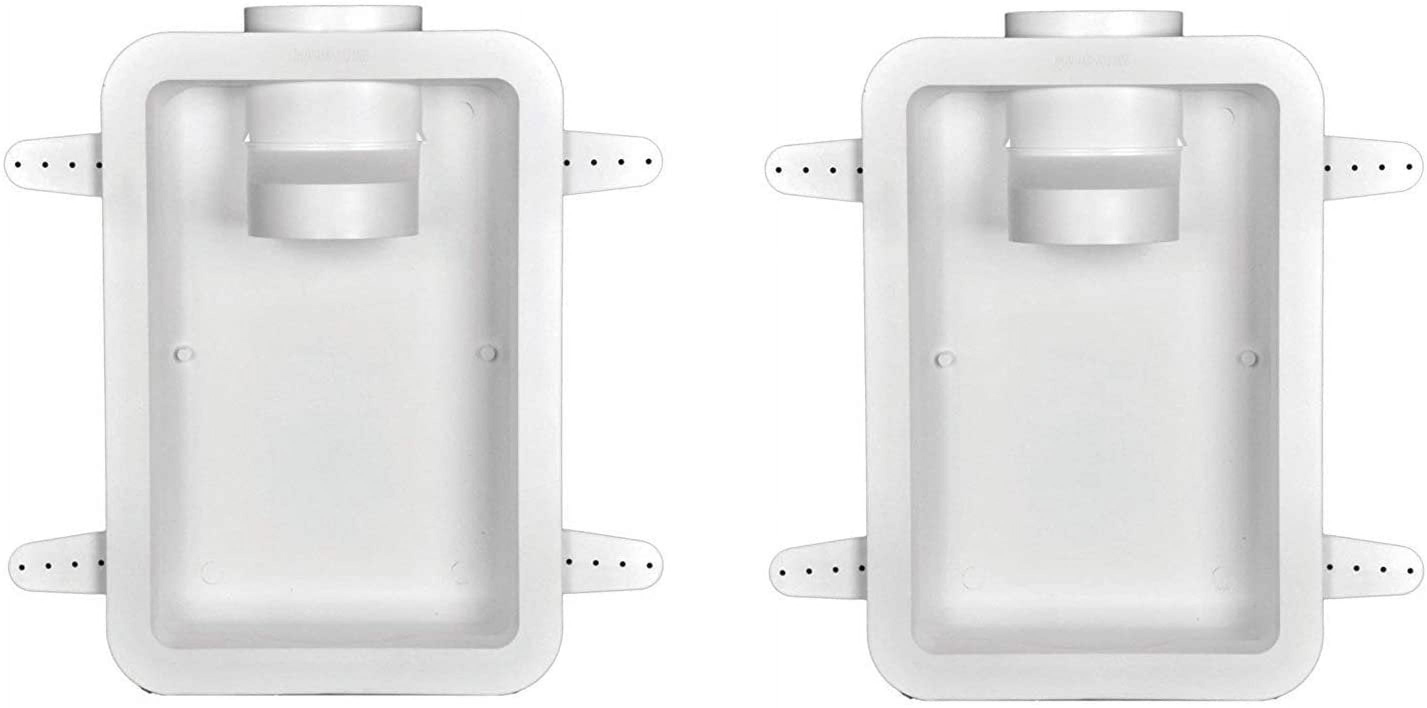 Dundas Jafine DRB4XZW Recessed Dryer Vent Box, 4", White Pack of 2 ...