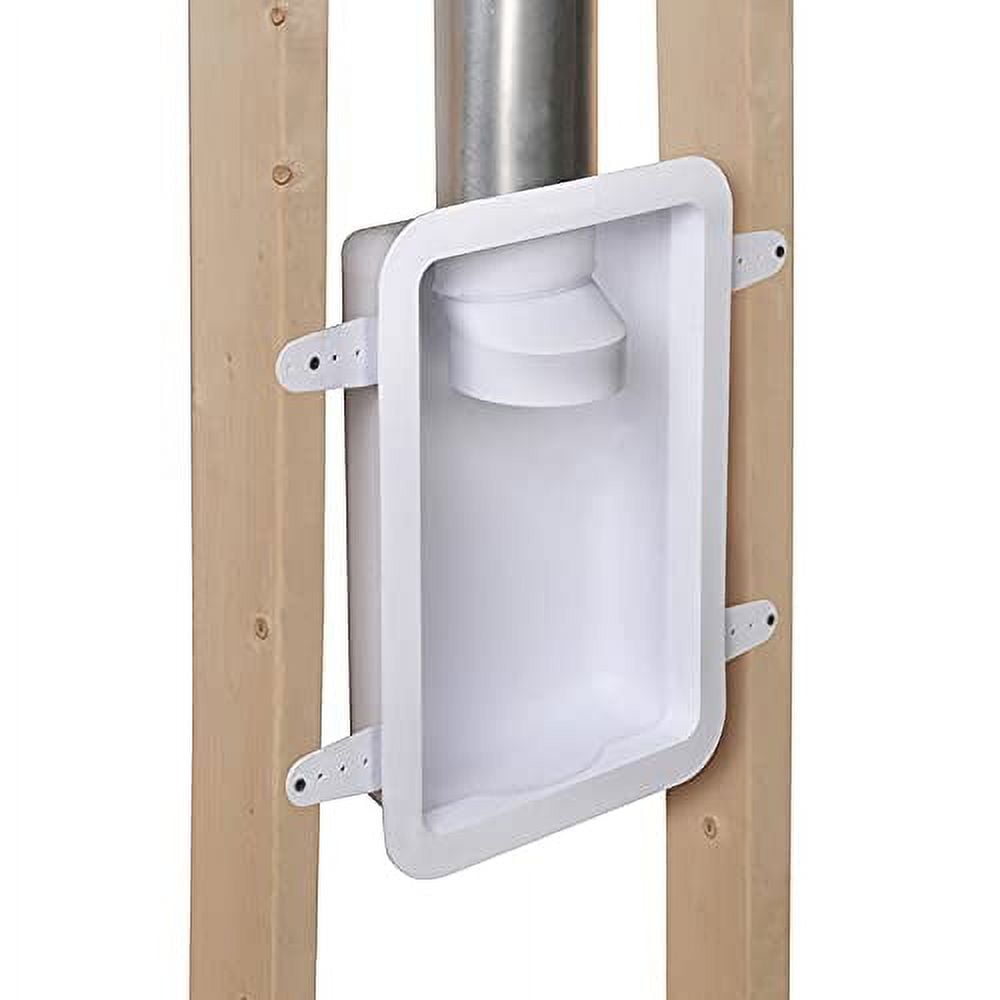 Dundas Jafine DRB4XZW Recessed Dryer Vent Box, 4", White - Walmart.com
