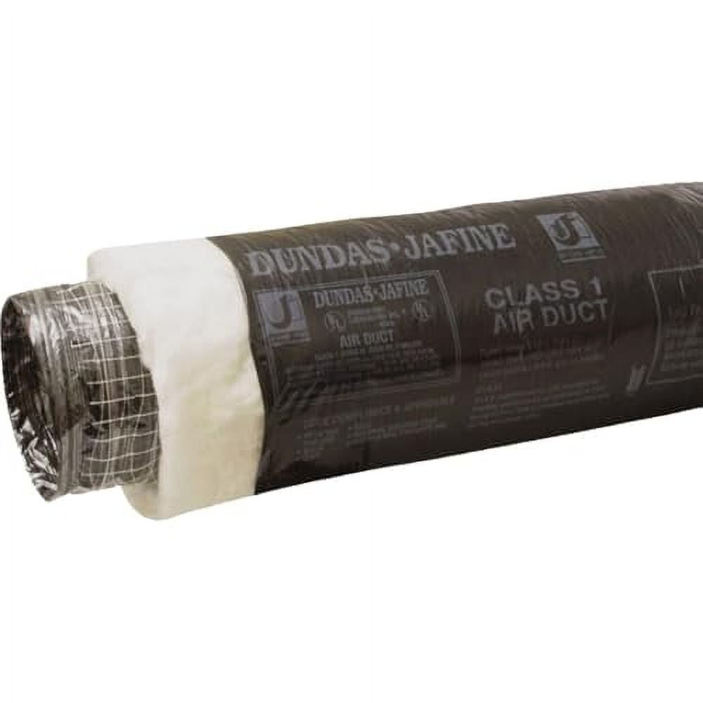 Dundas Jafine Insulated Flexible Duct with Black Jacket, 4-Inches by 25 ...