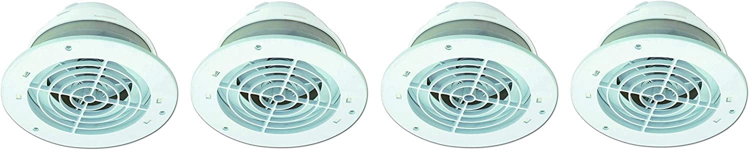 Dundas Jafine SEVZW Soffit Exhaust Vents Fits 4-Inch, 5-Inch and 6-Inch ...
