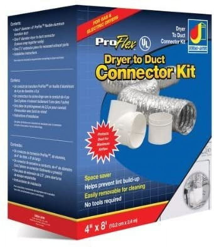 Dundas Jafine TD48D2DZW Dryer To Duct Connector Kit Includes 4-Inch by ...
