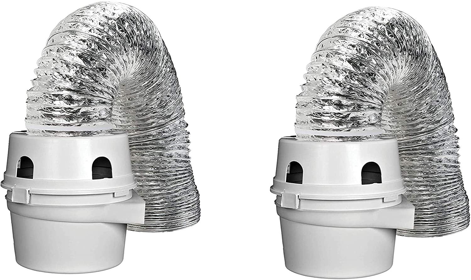 Dundas Jafine TDIDVKZW Indoor Dryer Vent Kit with 4-Inch by 5-Foot ...