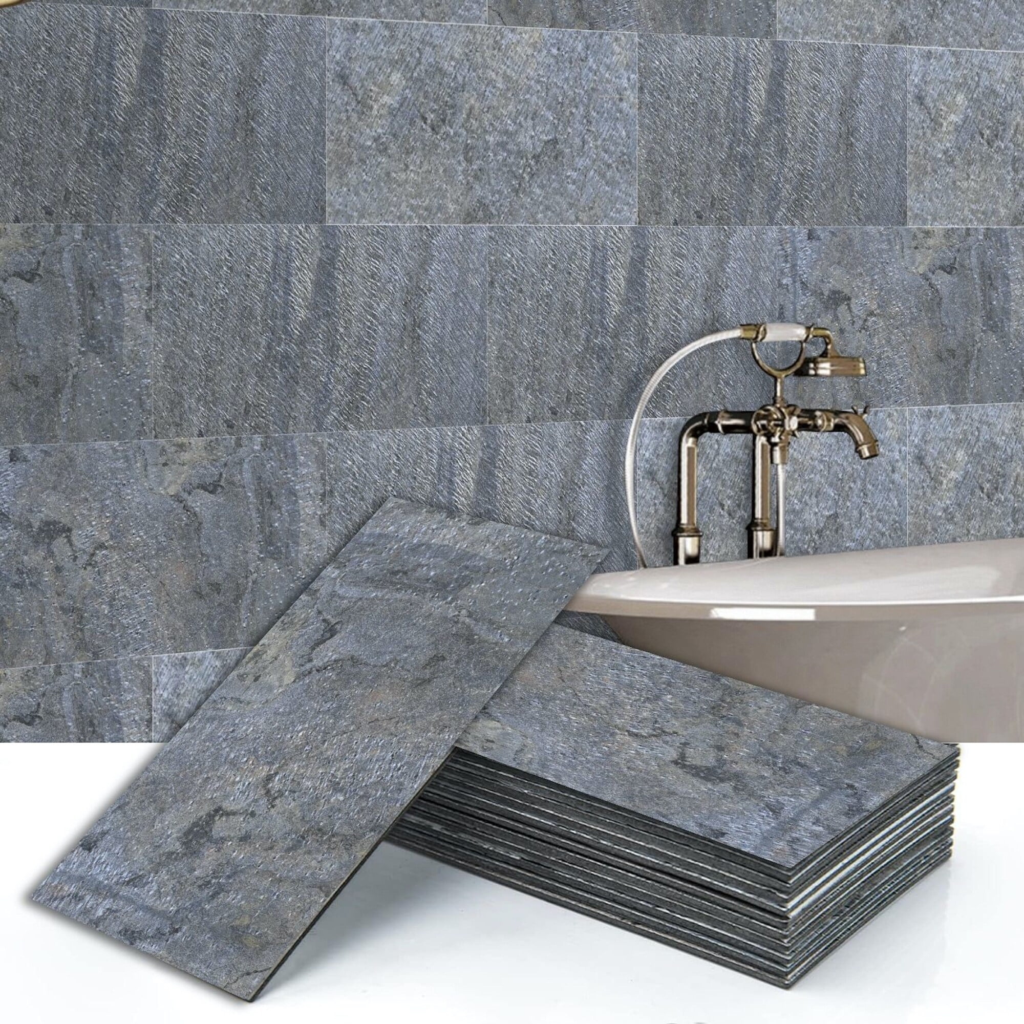 Dundee Deco 2 ft X 1 ft Peel and Stick Stone Veneer Wall Paneling in ...