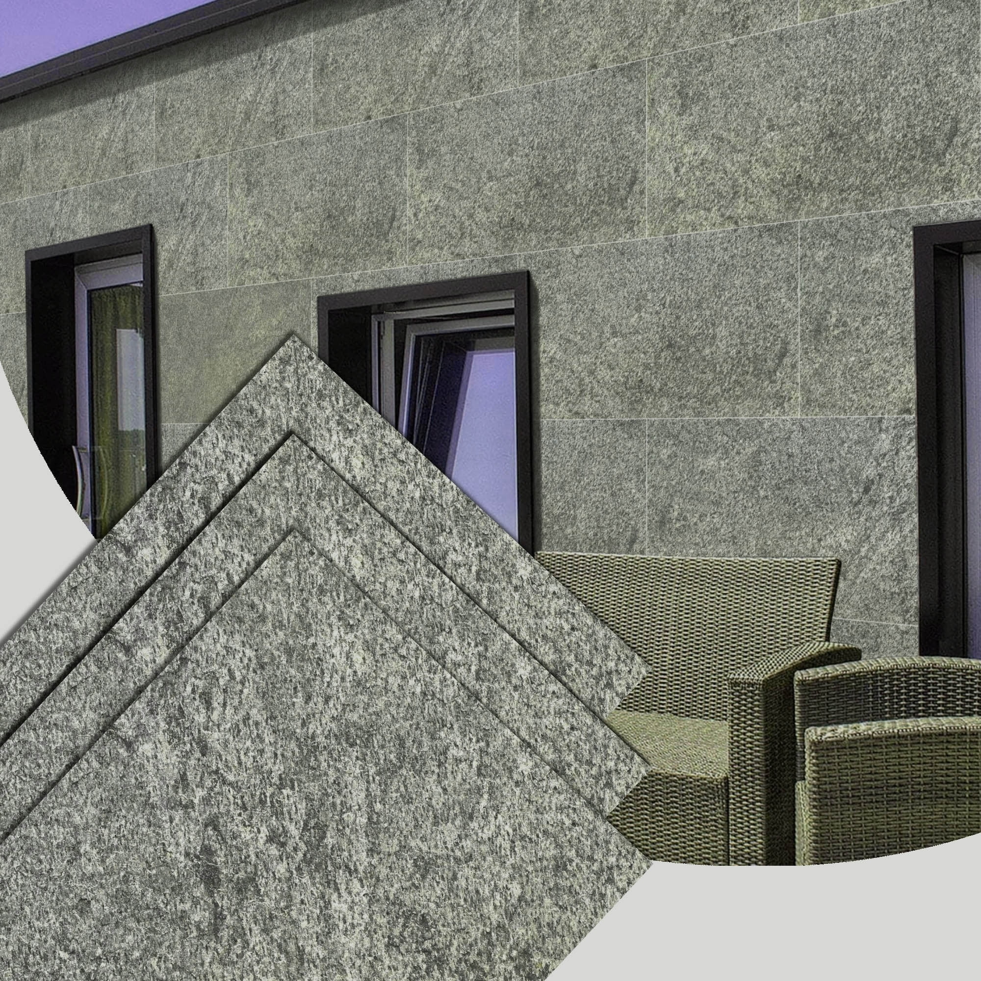 Dundee Deco 3 ft X 2 ft Stone Veneer Wall Paneling in Silver Shine 6 sq ...