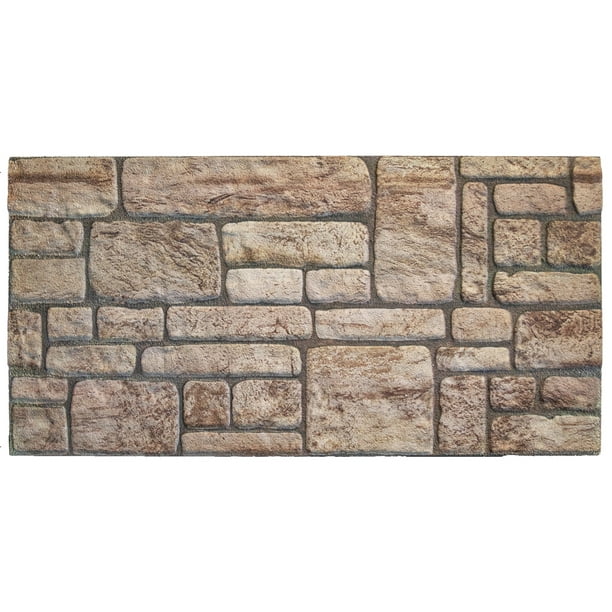 Dundee Deco 3D Wall Panels Brick Effect - Cladding Beige Stone Look ...