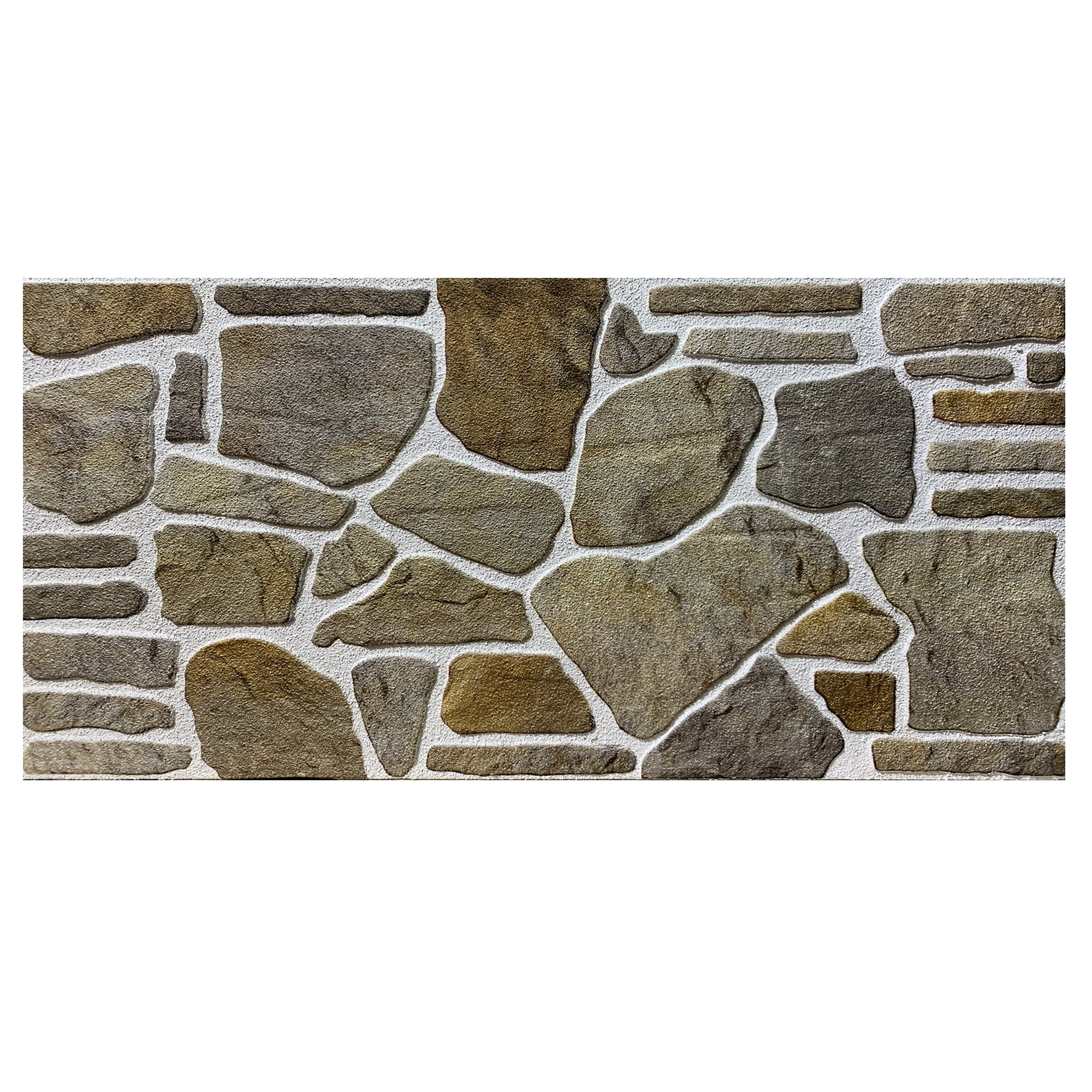 Dundee Deco 3D Wall Panels - Cladding, Grey Caramel White Stone Look ...