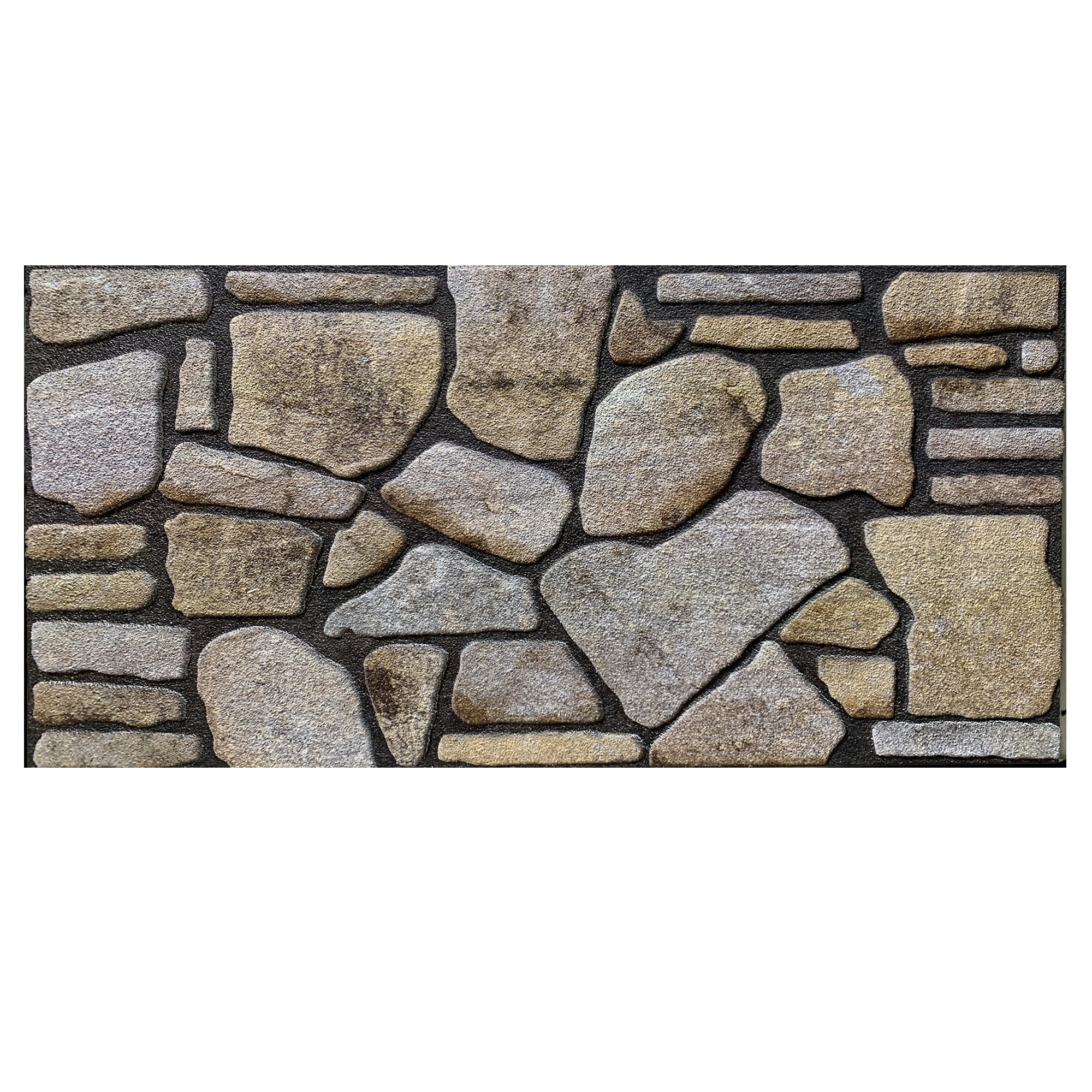 Dundee Deco 3D Wall Panels - Cladding, Ochre Brown Stone Look Wall ...