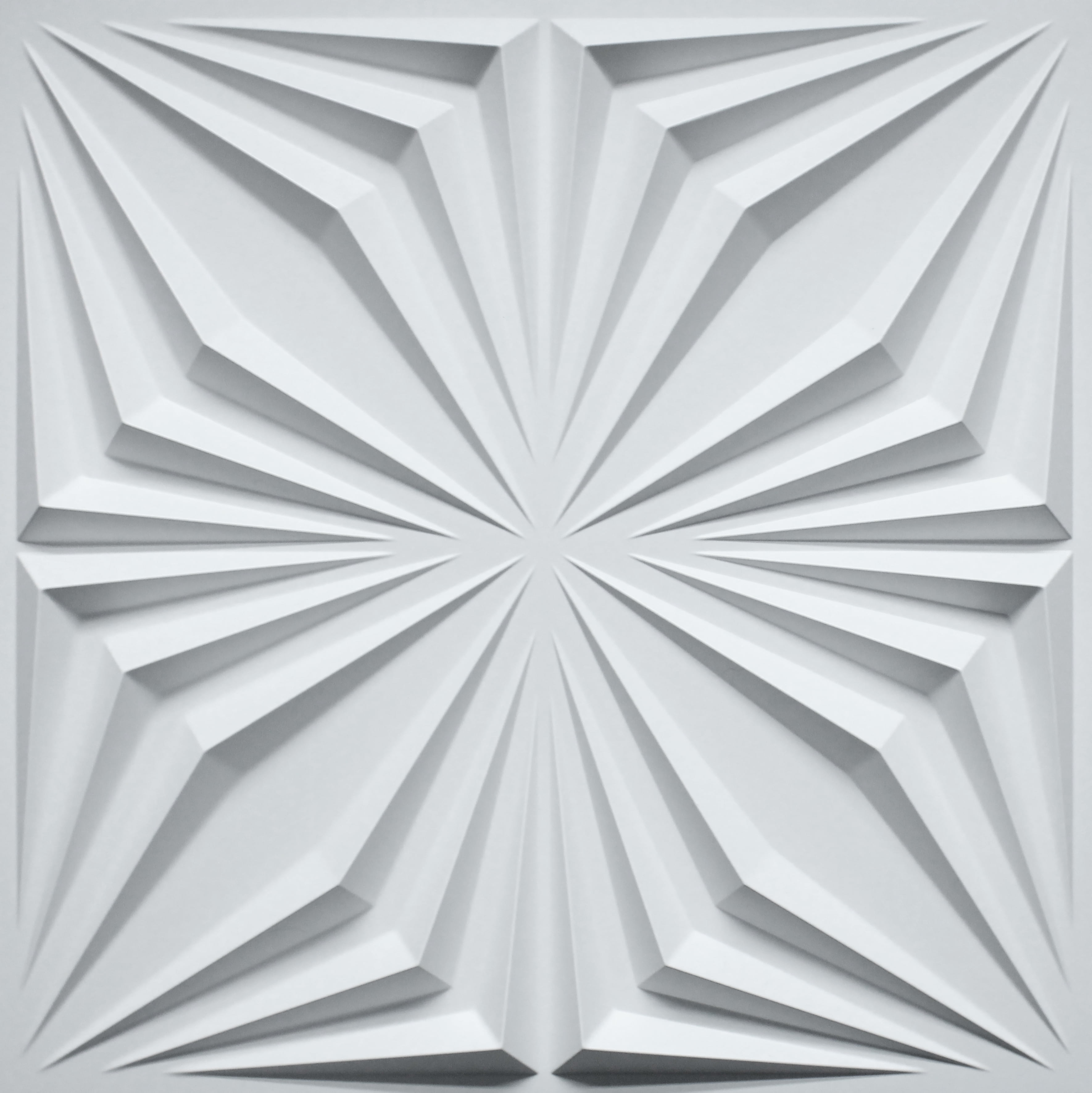 Dundee Deco 3D Wall Panels - Contemporary Abstract Paintable White PVC ...