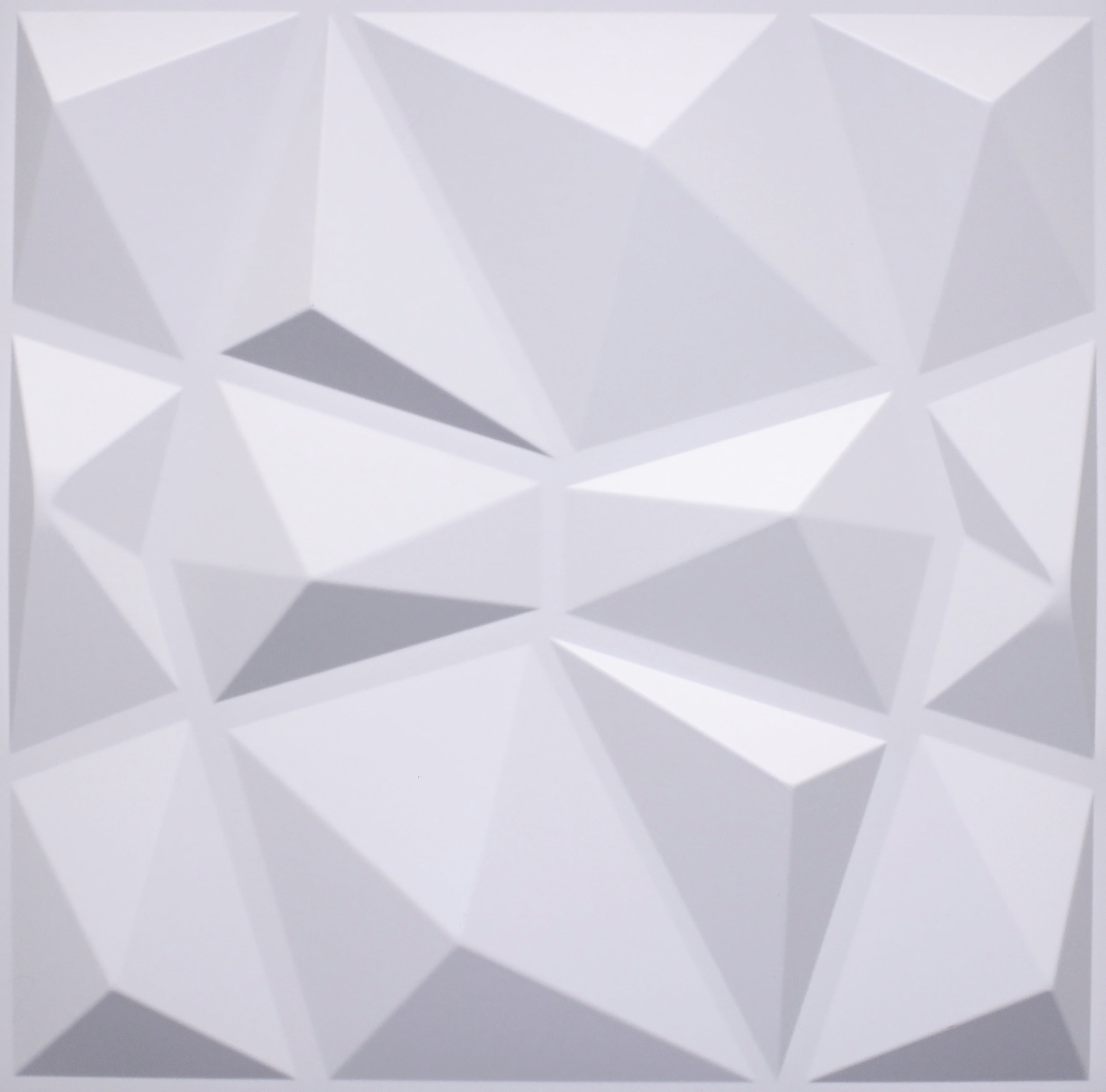 Dundee Deco 3D Wall Panels - Contemporary Diamond Paintable White PVC ...