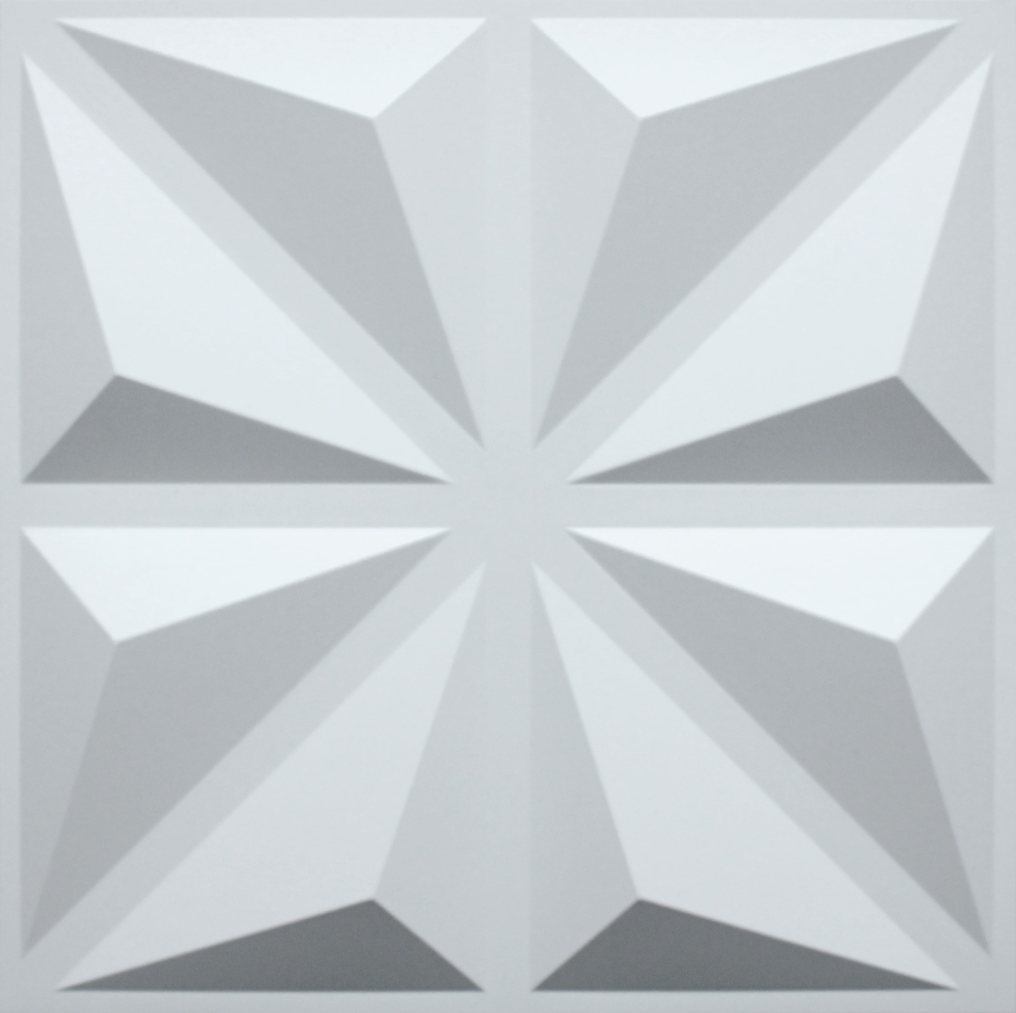 Dundee Deco 3D Wall Panels - Contemporary Geometric Paintable White PVC ...