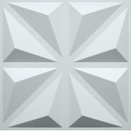 Art3d 19.7 in x 19.7 in ‎White 3D Pvc Wall Panels, Decorative Wall Tile ...