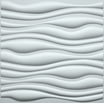 Art3d White PVC 3D Wall Panel Big Wave Design 31.5"x24.6" (6-Pack ...