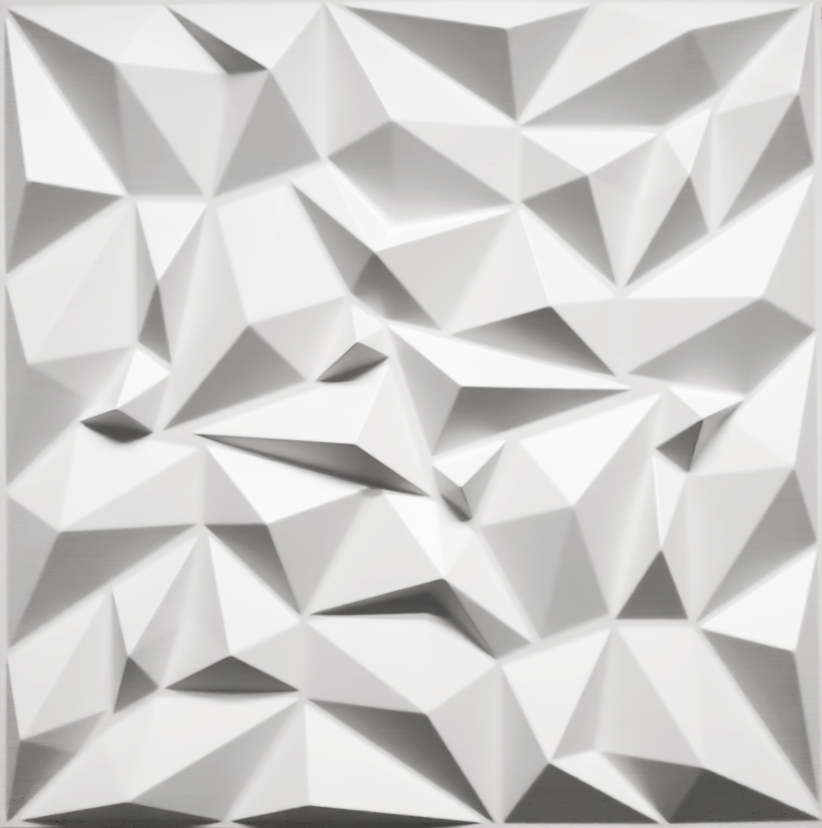 Dundee Deco 3D Wall Panels - Geometric Diamond Paintable White PVC Wall ...