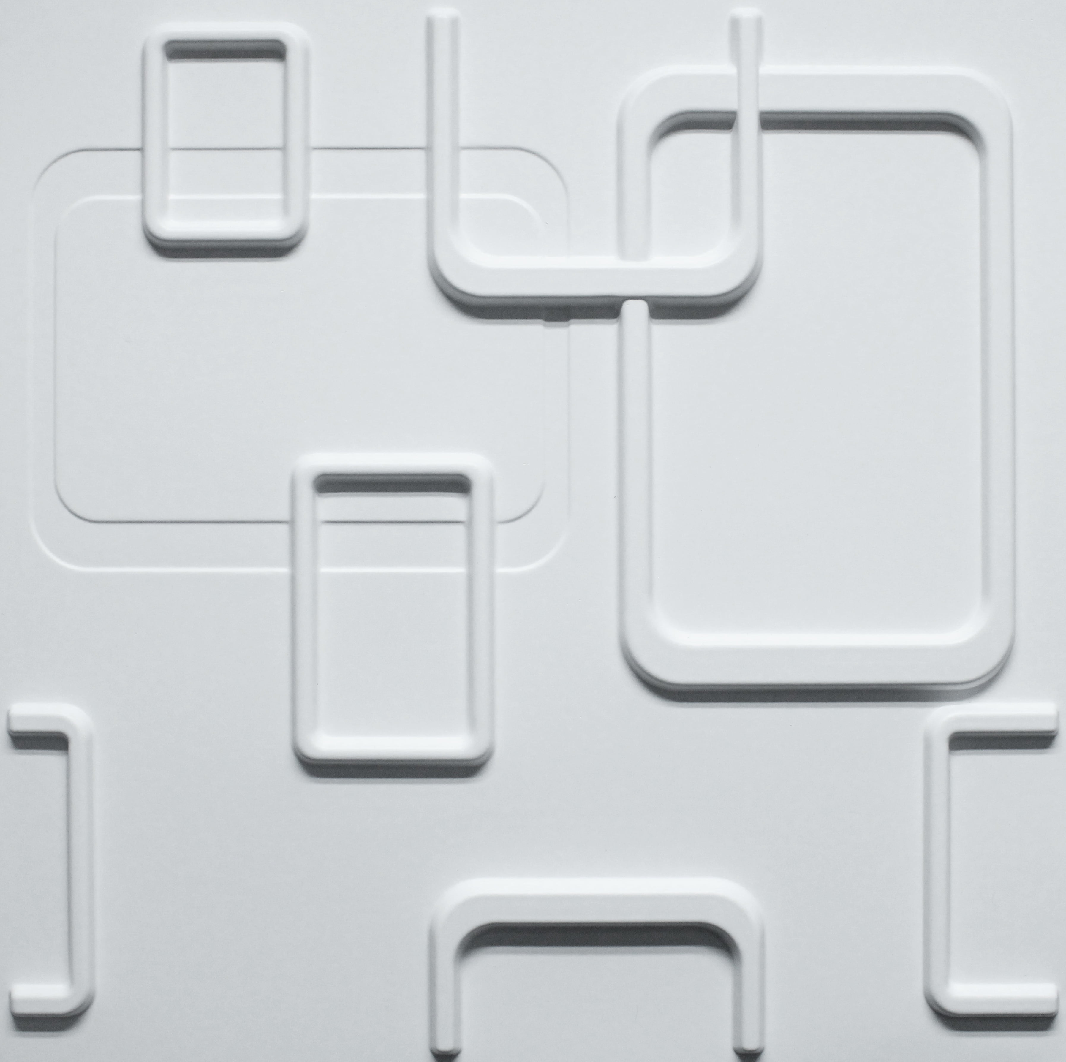 Dundee Deco 3D Wall Panels - Geometric Shapes Paintable White PVC Wall ...