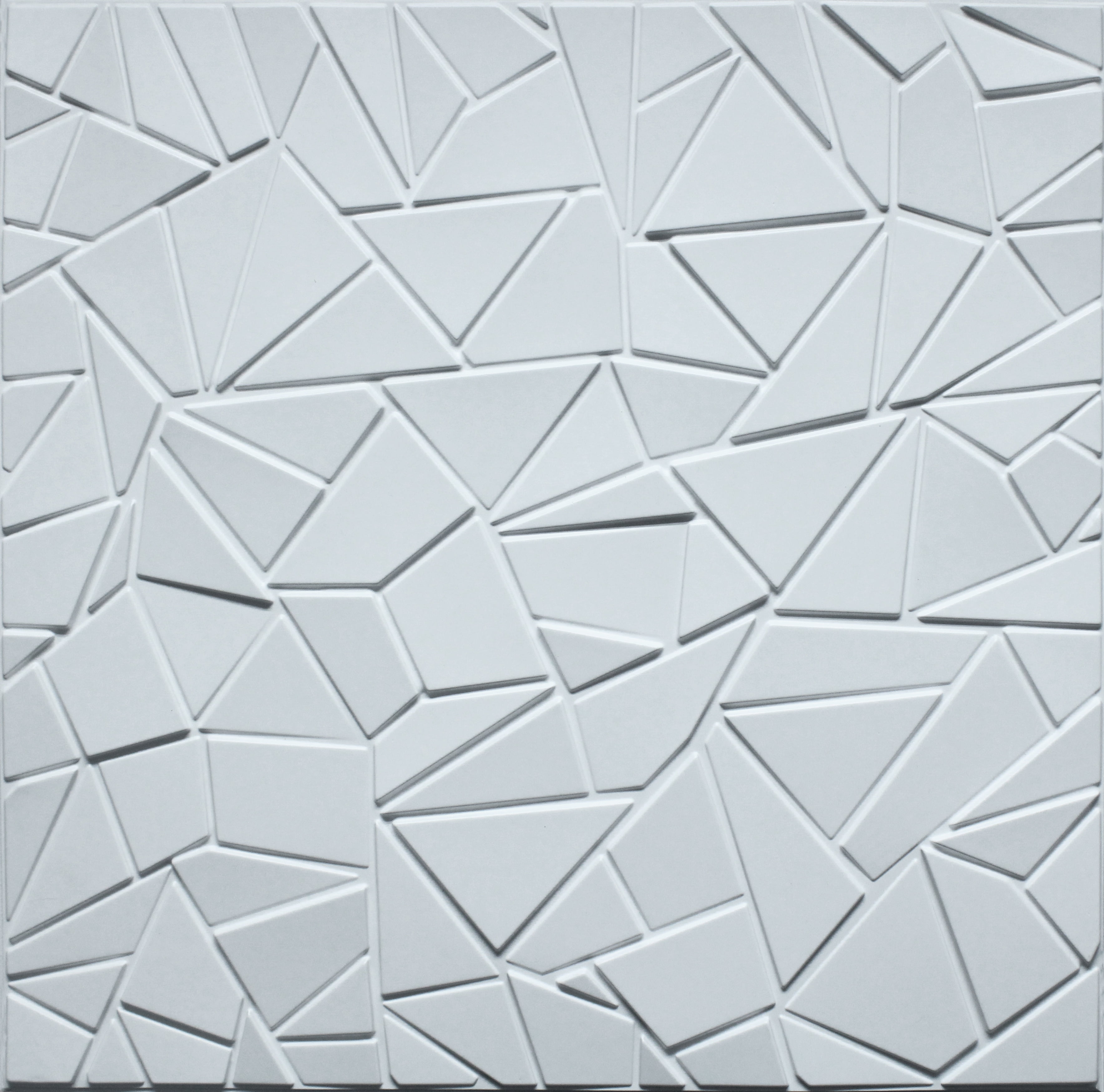 Dundee Deco 3D Wall Panels - Modern Broken Tile Paintable White PVC ...