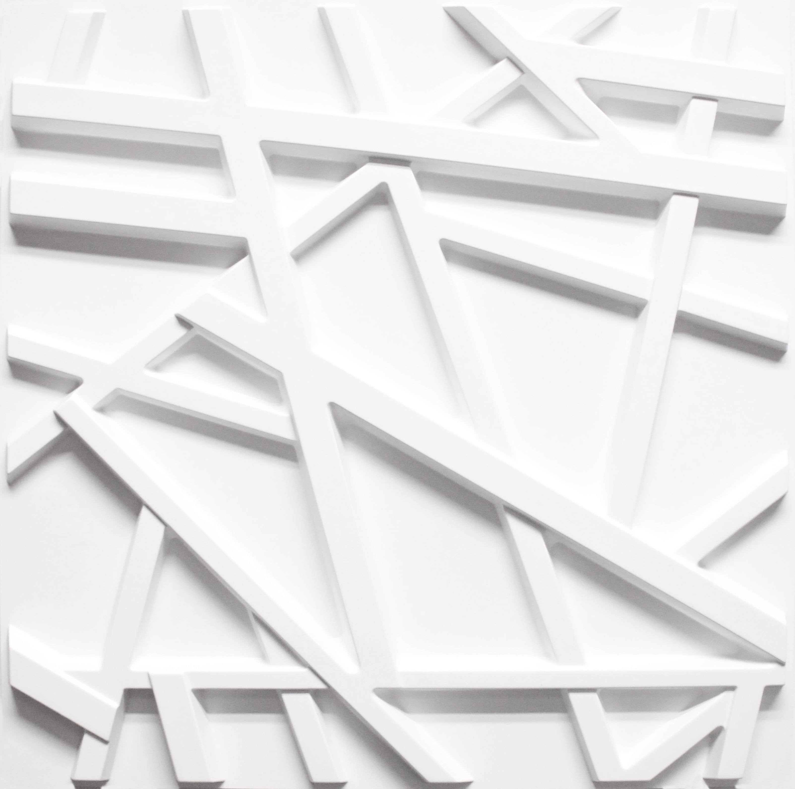 Dundee Deco 3D Wall Panels - Modern Trusan Paintable White PVC Wall ...