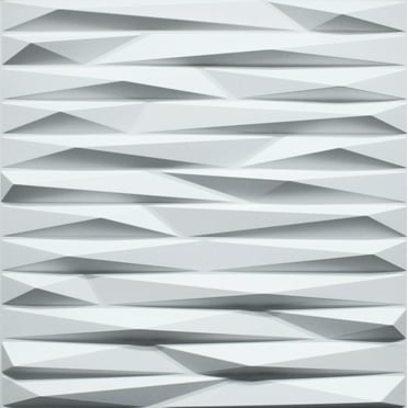 Dundee Deco 3D Wall Panels - Modern Wave Paintable White PVC Wall ...