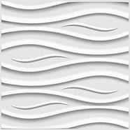 Art3d 12-Pack 19.7 in. x 19.7 in. PVC 3D Wall Panel in White - Walmart.com