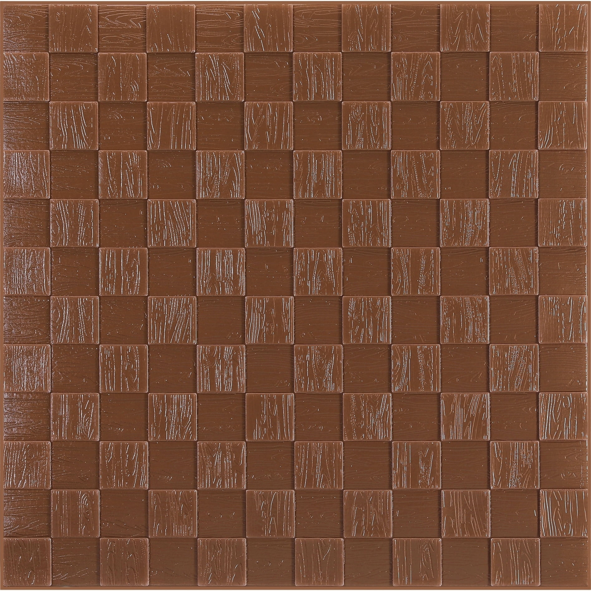 Dundee Deco Copper Rose Wood PE Foam 3D Wall Panels, Decorative Wall ...