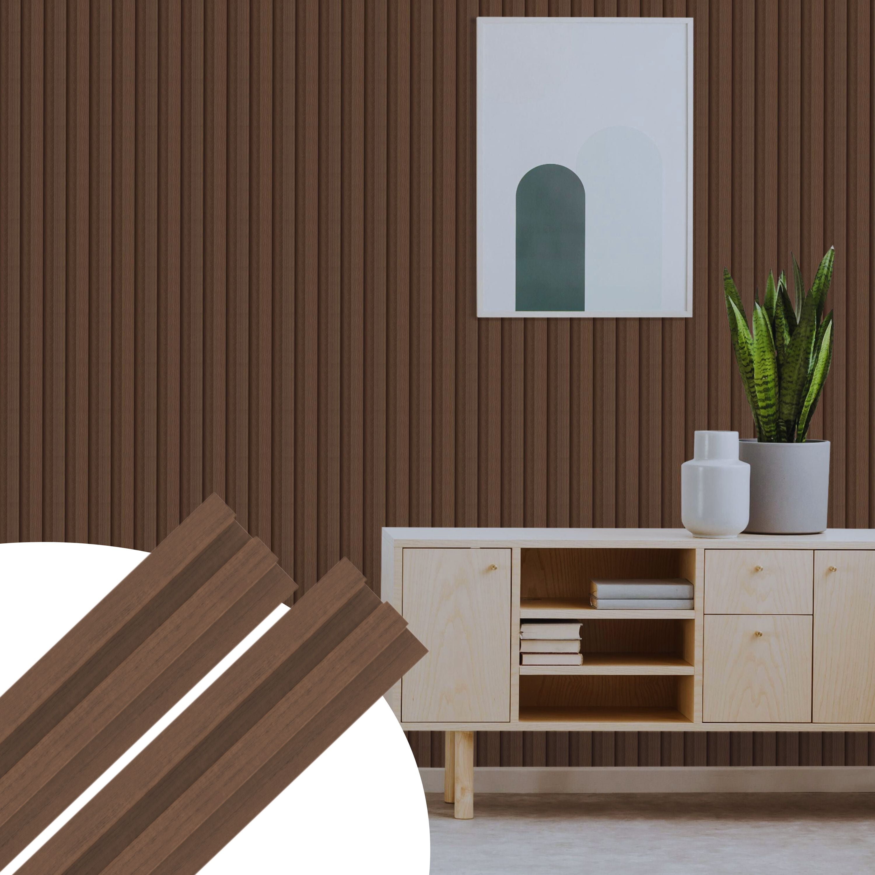 Dundee Deco Fluted 3D Wall Panels - Modern DIY Decorative Wooden Wall ...