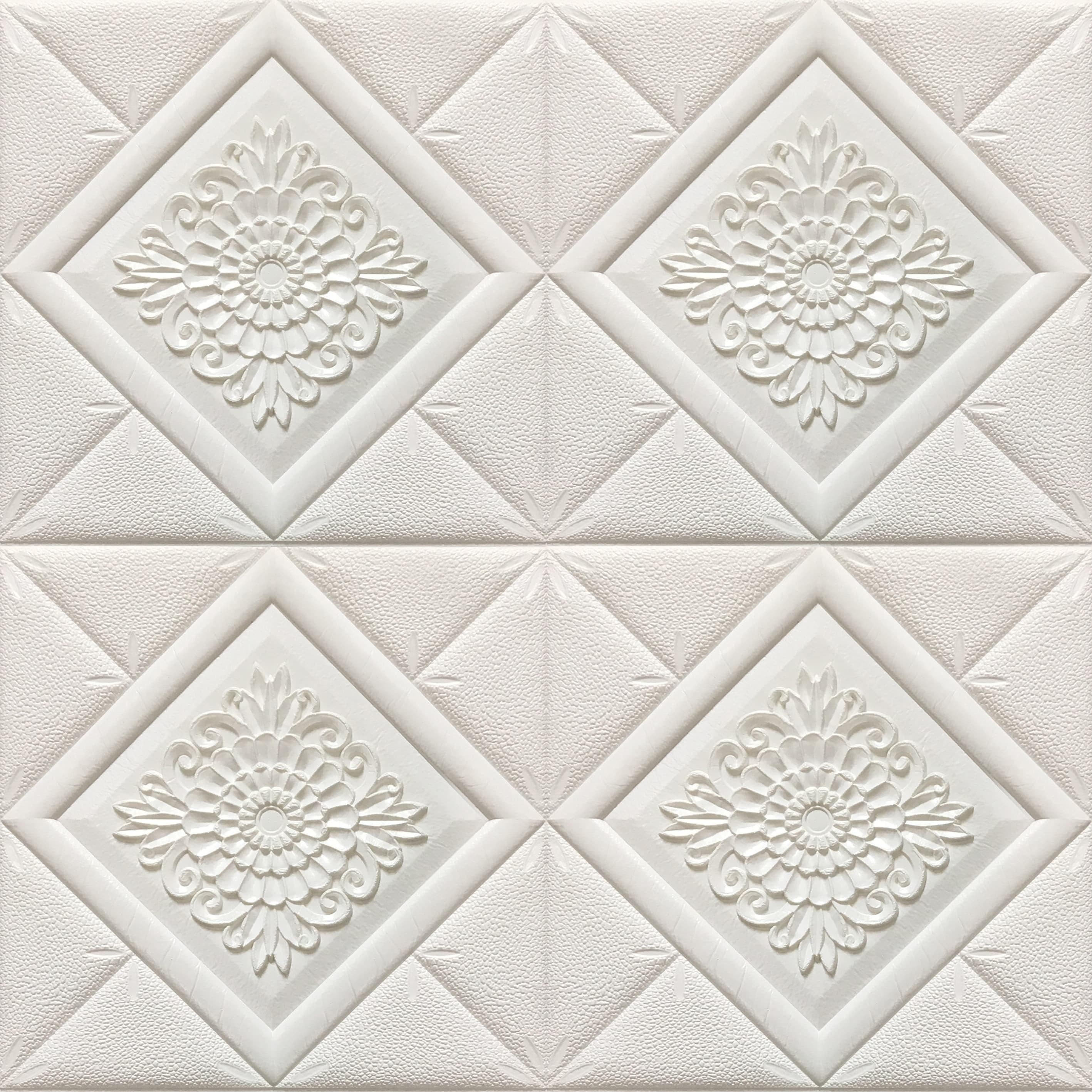 Dundee Deco Off White Bricks, Stones PE Foam 3D Wall Panels, Decorative ...