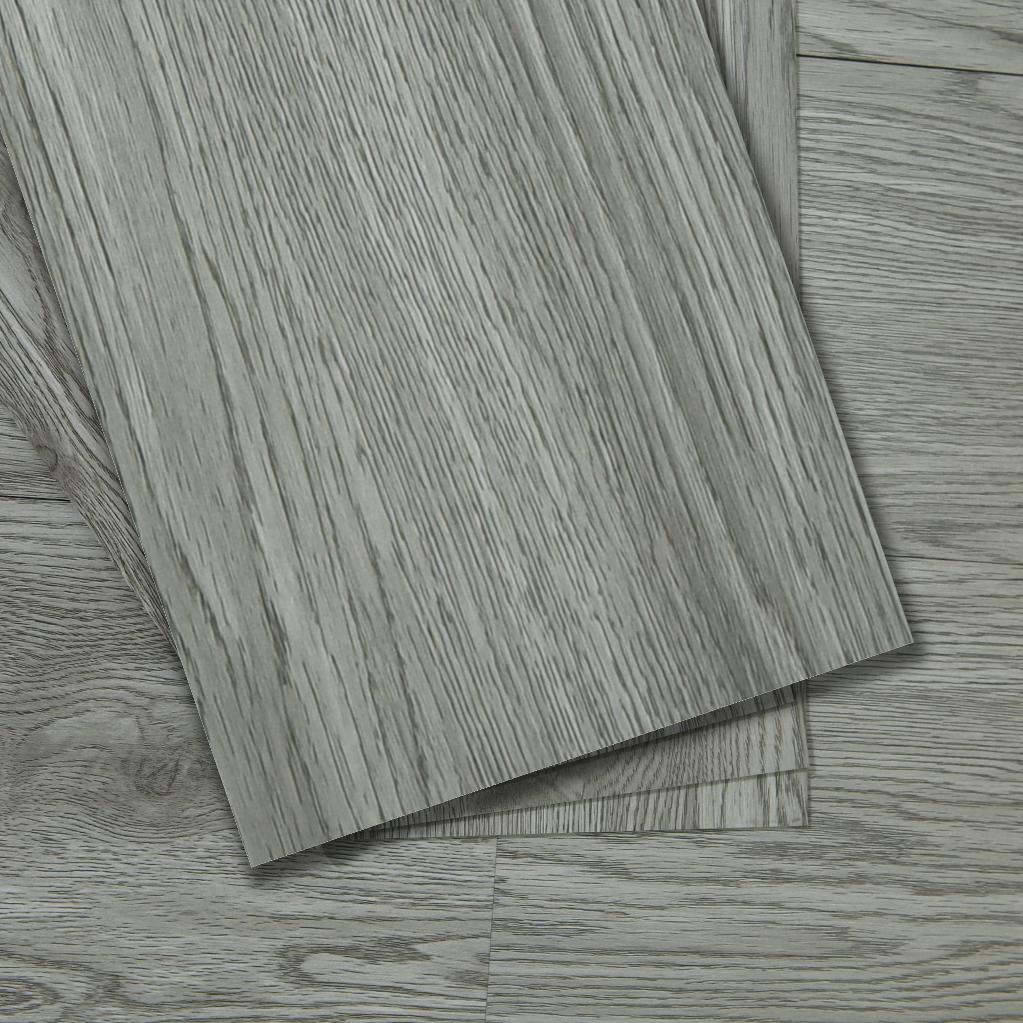 Dundee Deco Peel and Stick Vinyl Flooring Planks, Grey, 36" x 6", 10 ...