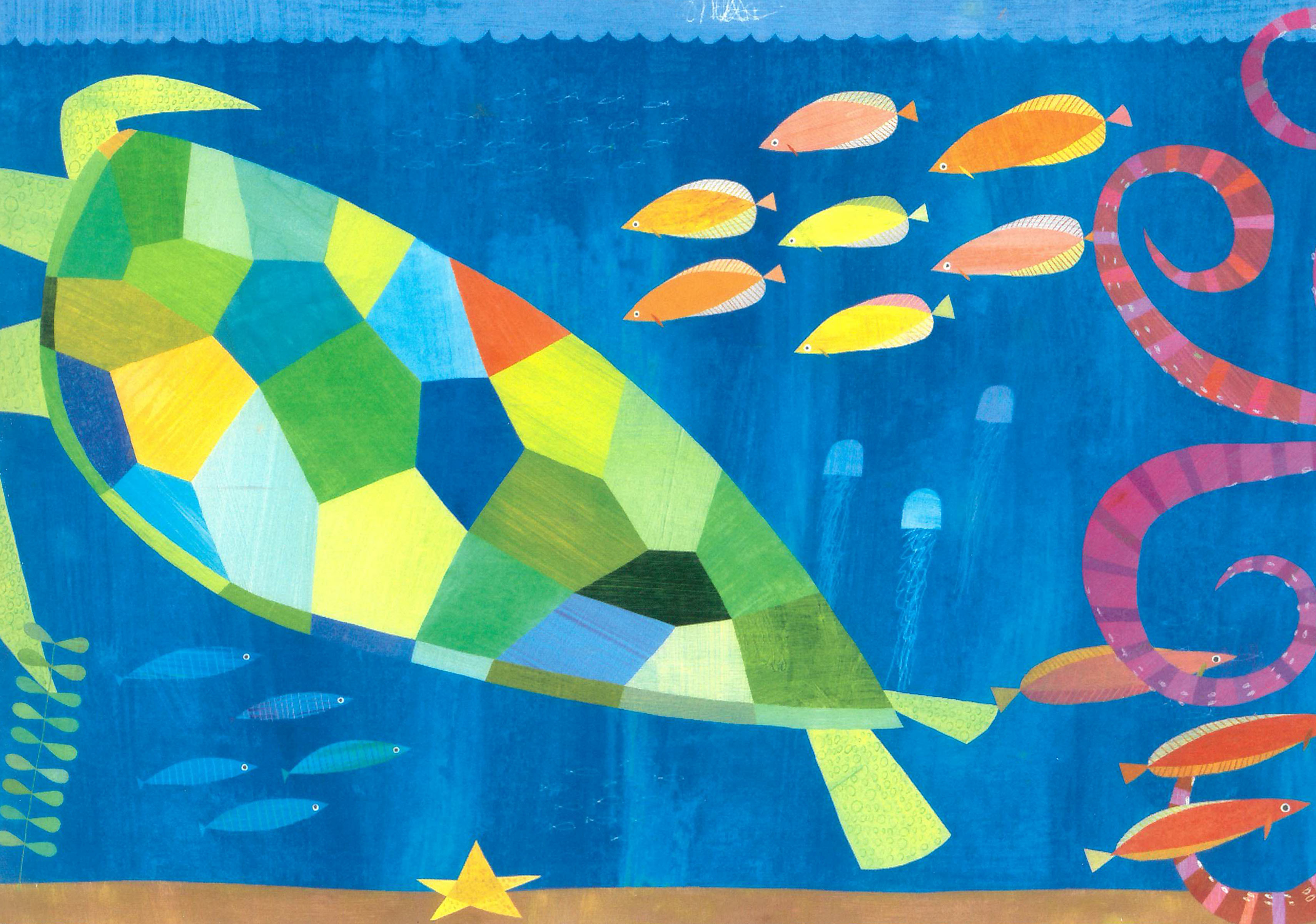 Dundee Deco Prepasted Wallpaper Border - Kids Blue, Yellow, Pink ...