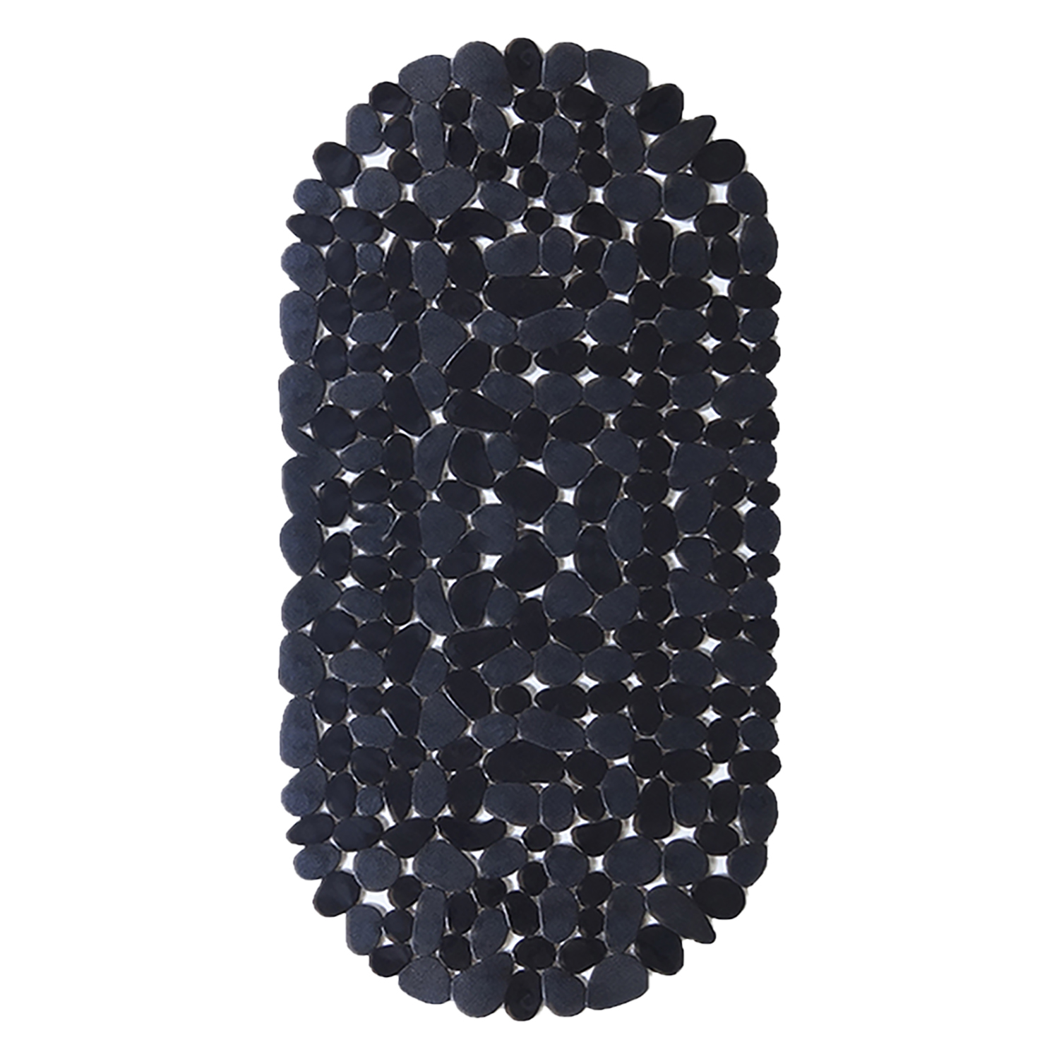 Dundee Deco Shower Mat with Suction Cups - 27" x 14", Minimalist Black ...