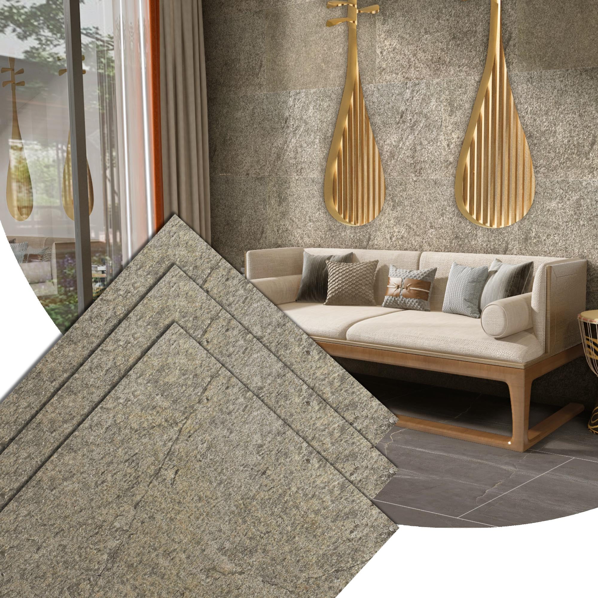 Dundee Deco Stone Veneer Wall Panels, Extra Large DIY Stone Finish 3 x ...