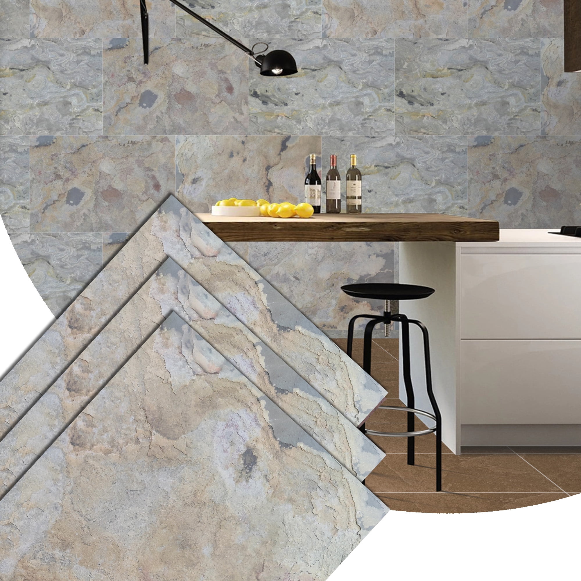 Dundee Deco Stone Veneer Wall Panels, Extra Large DIY Stone Finish 3 x ...