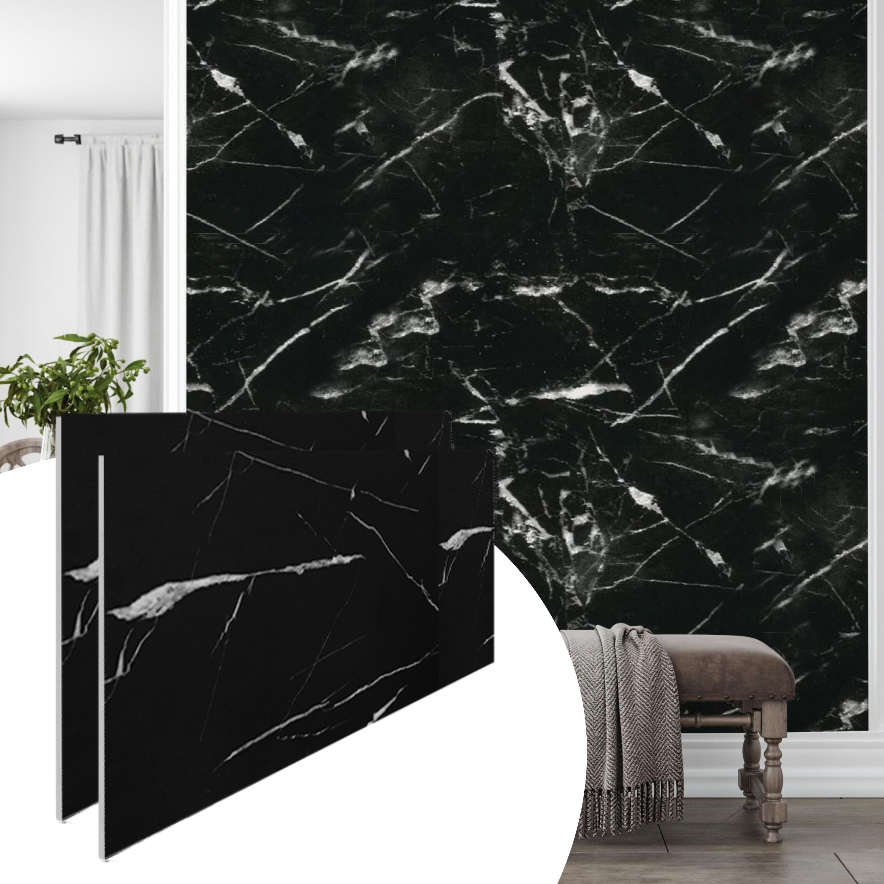 Dundee Deco UV Marble Wall Panels – Perfect for Accent Walls, Bathrooms ...