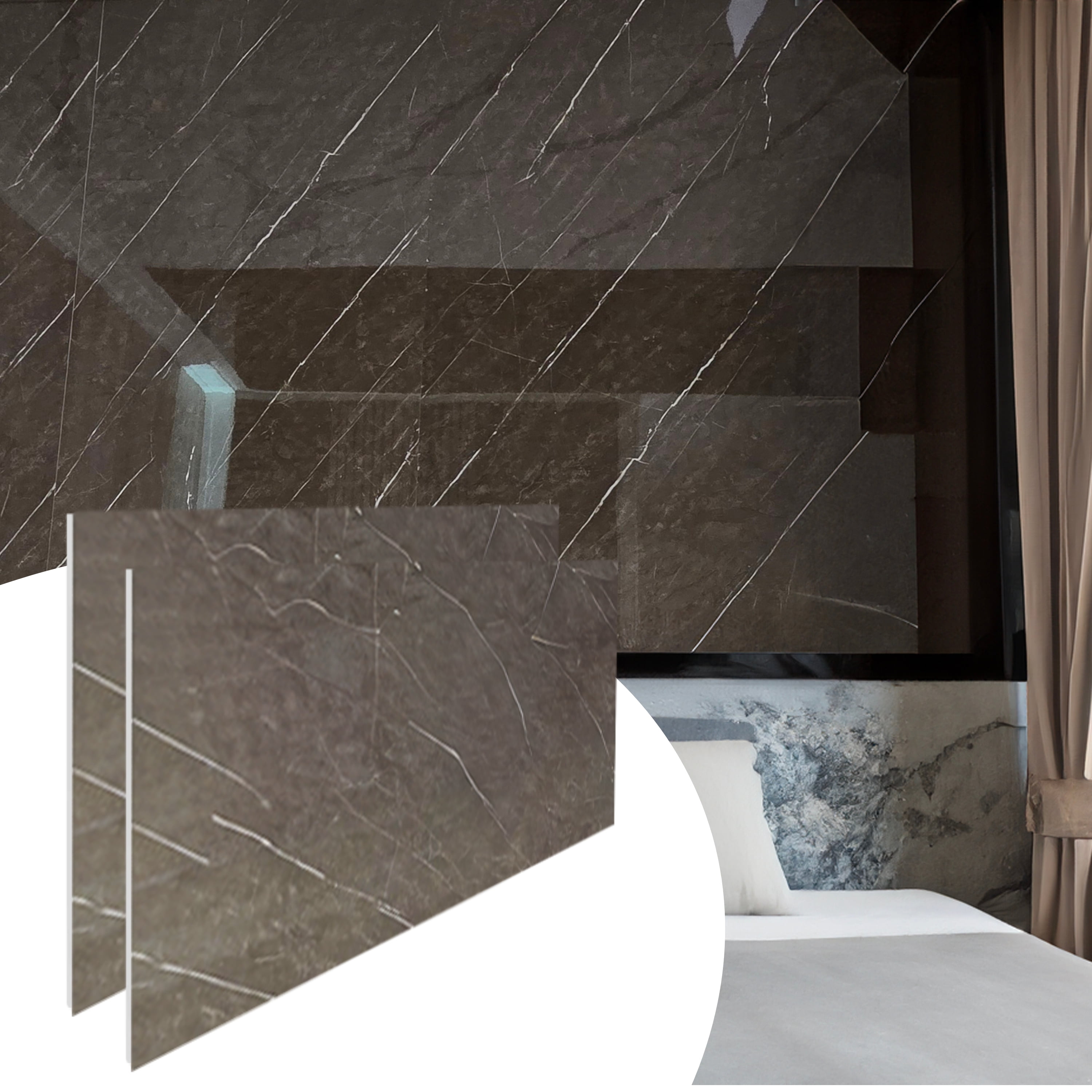 Dundee Deco UV Marble Wall Panels – Perfect for Accent Walls, Bathrooms ...