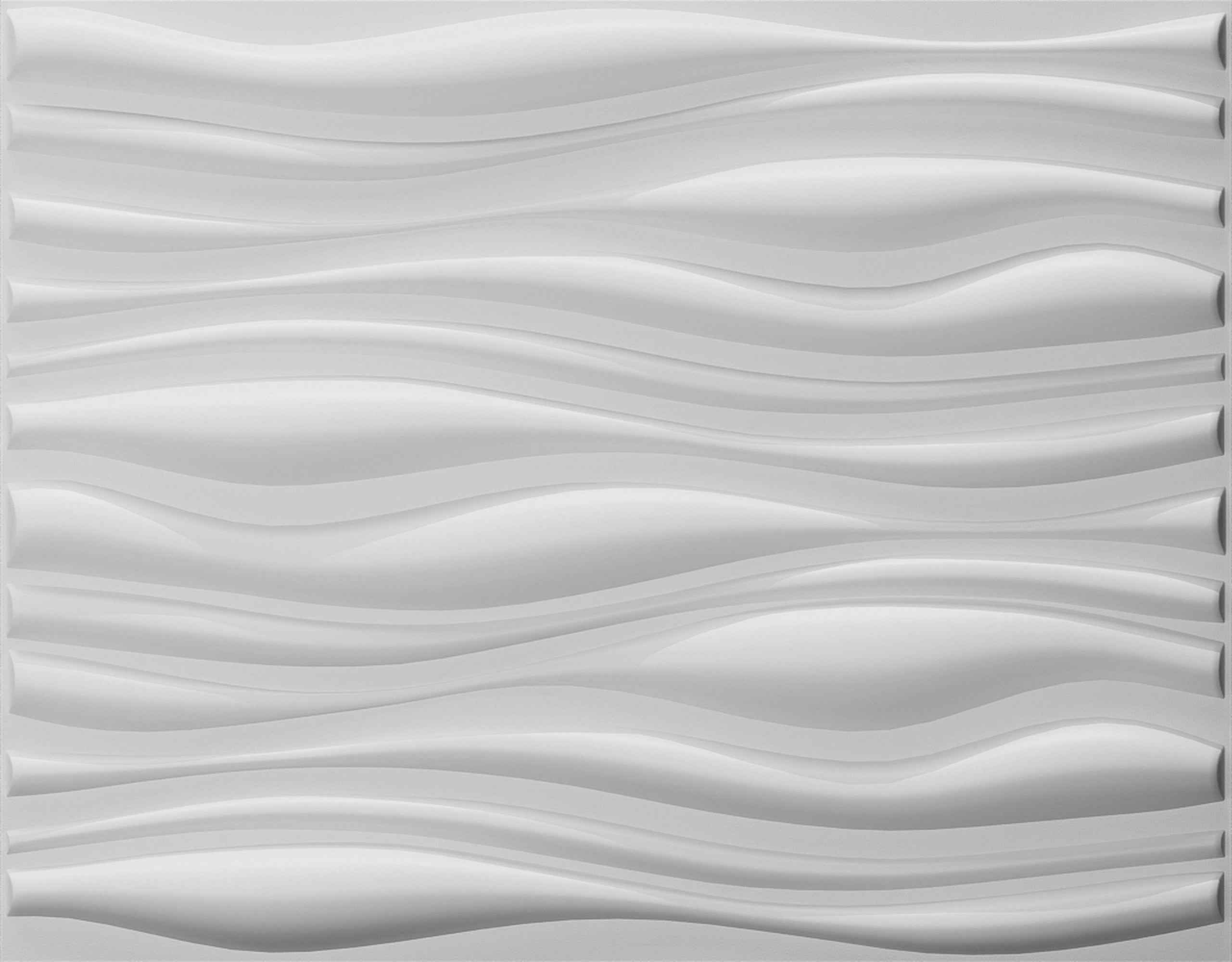Dundee Deco's Paintable Off White Abstract Dune Fiber 3D Wall Panel, 2. ...