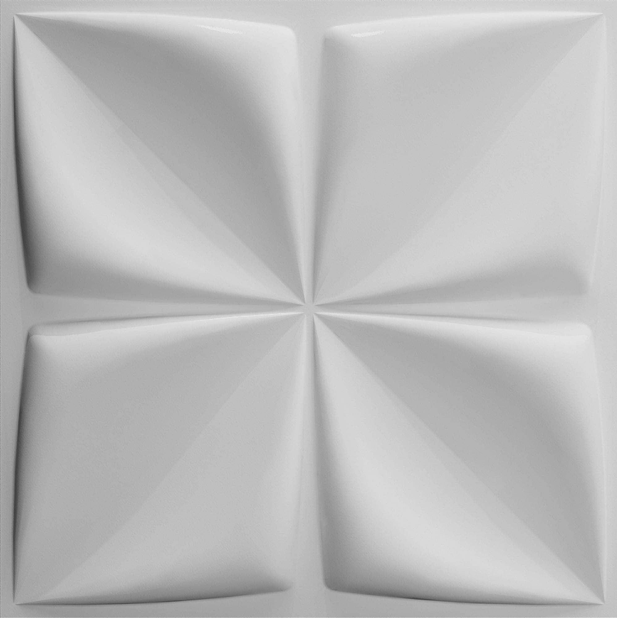 Dundee Deco's Paintable Off White Geometric Flowers Fiber 3D Wall Panel ...