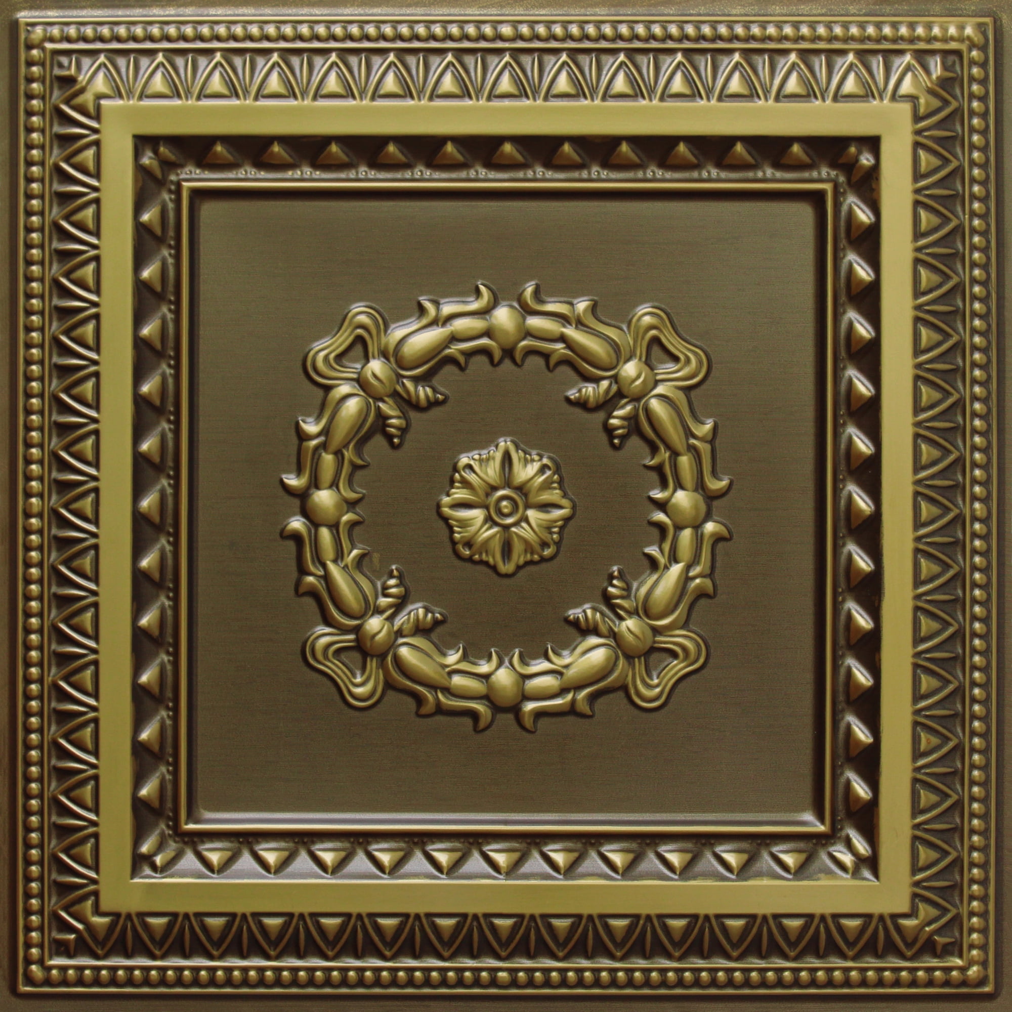 Dundee Deco's Rustic Antique Brass Traditional Glue Up/Drop In Ceiling ...