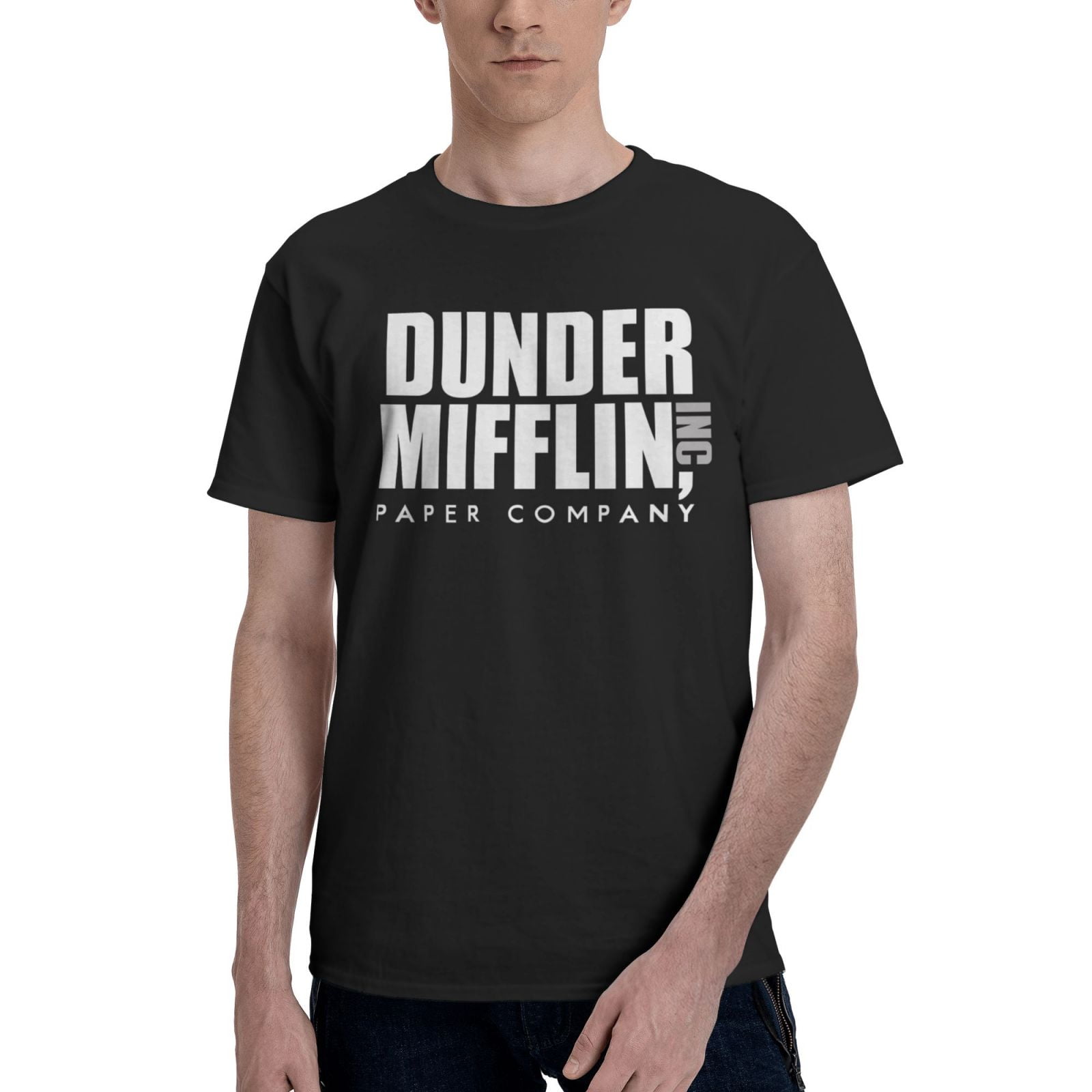 Dunder Mifflin Inc Paper Company Men's Short Sleeve Crew Neck T Shirt ...