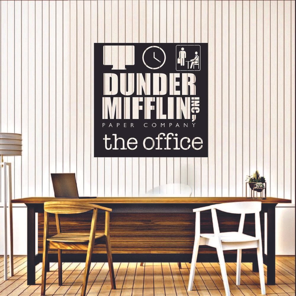 Dunder Mifflin Inc Paper The Office TV Show Series Quote Wall Stickers ...