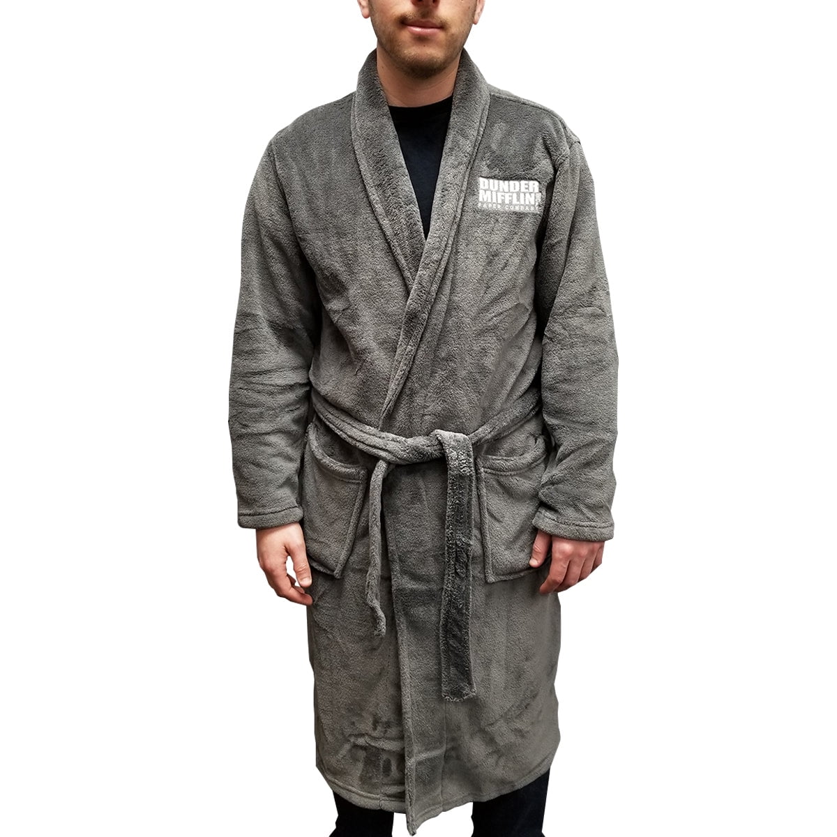 Dunder Mifflin Robe The Office TV Show Plush Bathrobe Paper Inc ...