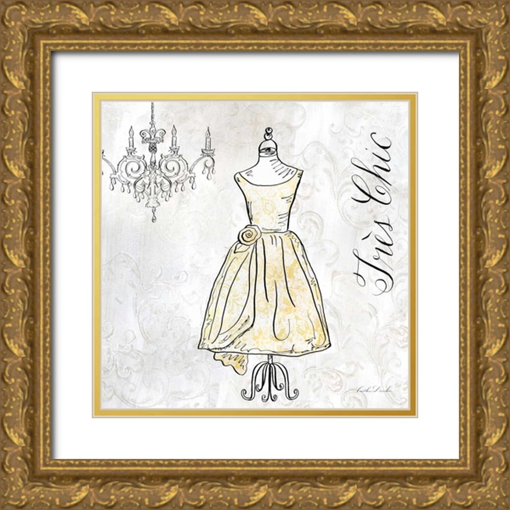 Dundon, Caitlin 20x20 Gold Ornate Wood Framed with Double Matting ...