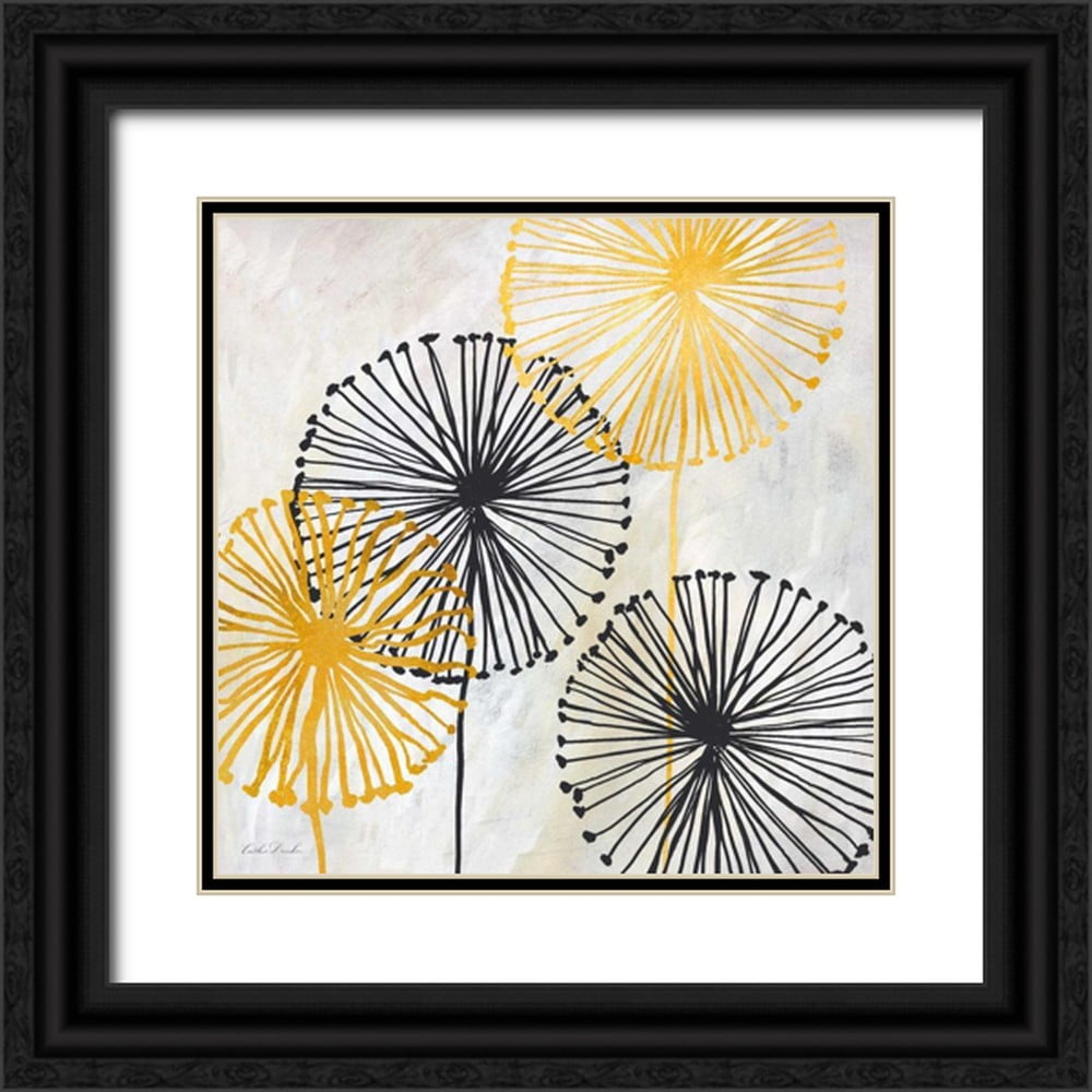 Dundon, Caitlin 26x26 Black Ornate Wood Framed with Double Matting ...