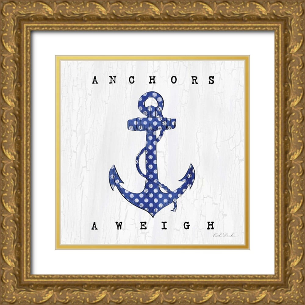 Dundon, Caitlin 26x26 Gold Ornate Wood Framed with Double Matting ...