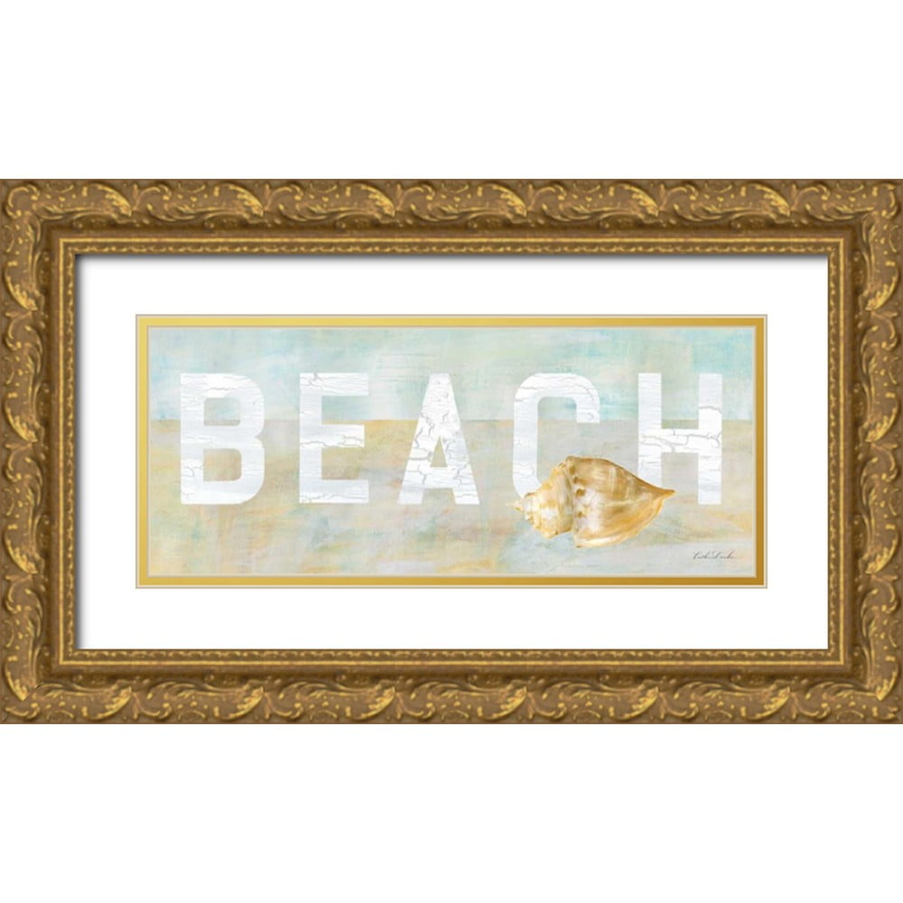 Dundon, Caitlin 32x15 Gold Ornate Wood Framed with Double Matting ...