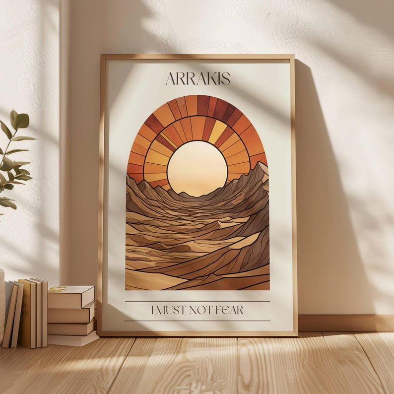 Dune Arrakis Print | Dune| Paul Atreides Spice Melange | Bookish Wall ...