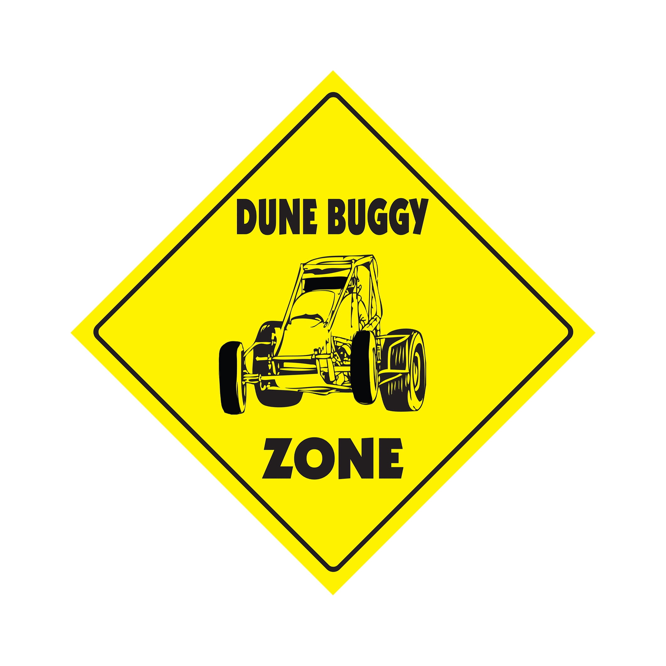 Dune Buggy Crossing Sign Zone Xing | Indoor/Outdoor | 14" Tall racing ...